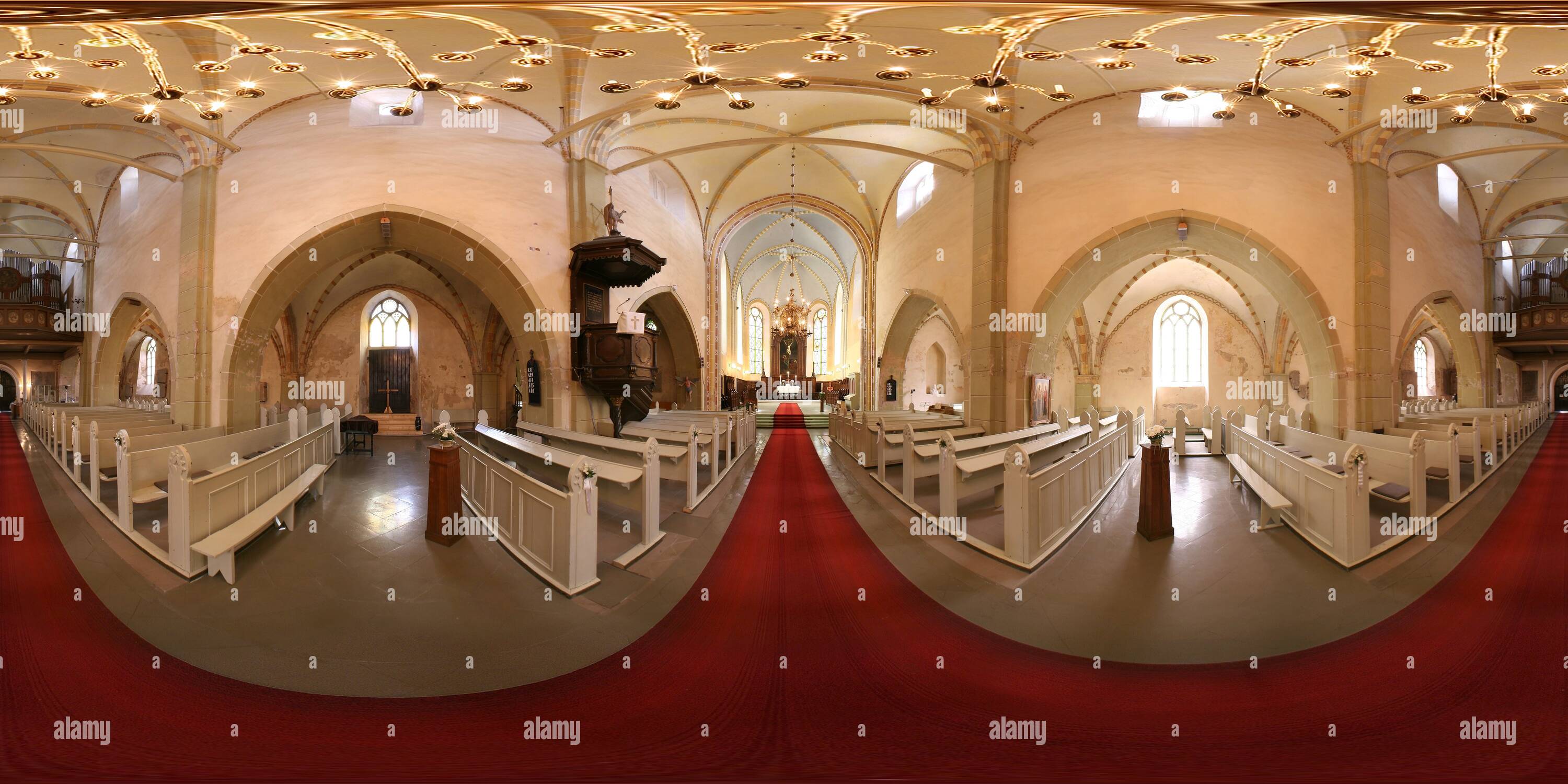 360° view of Cesis St. John’s Church, Latvia - Alamy