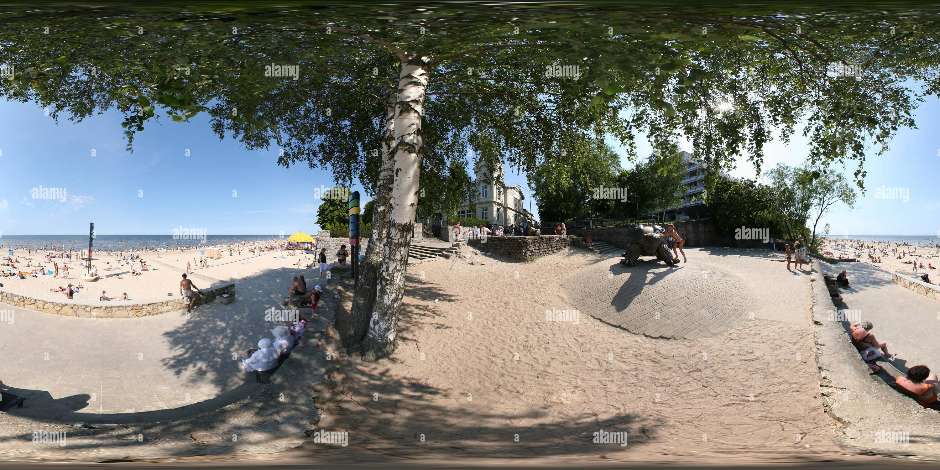 360° view of Majori beach, Jurmala, Latvia - Alamy