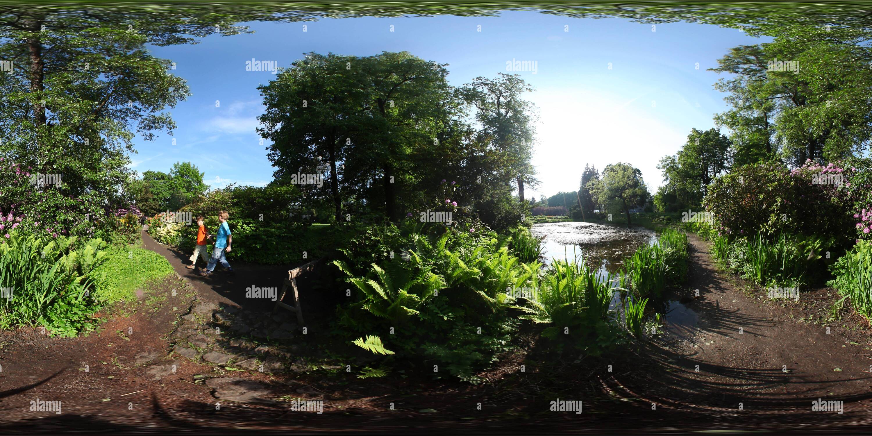 360° view of Riga Botanical Garden, Latvia - Alamy