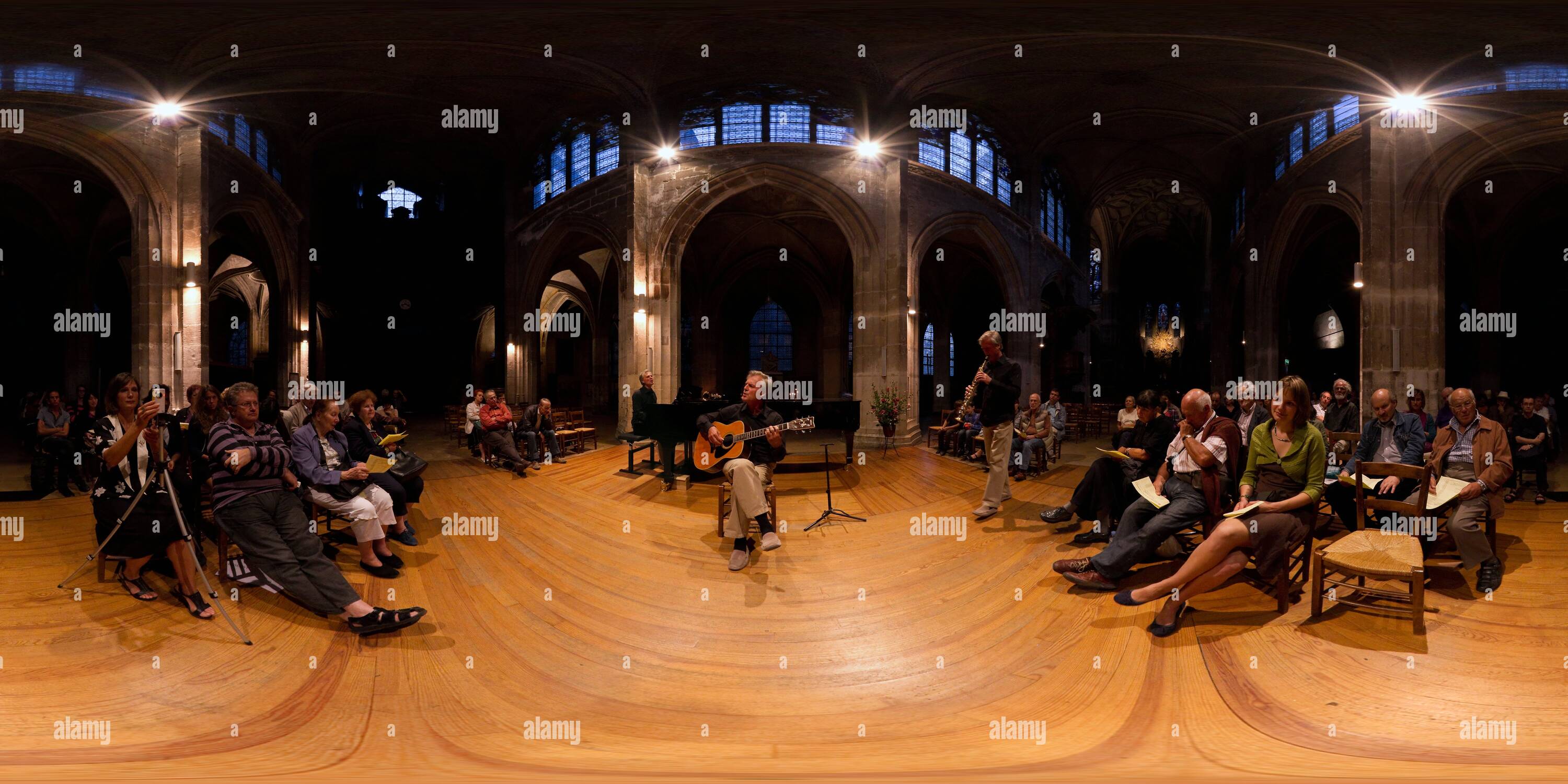360° view of Concert of Patrick Hamel, french singer and actor at the ...