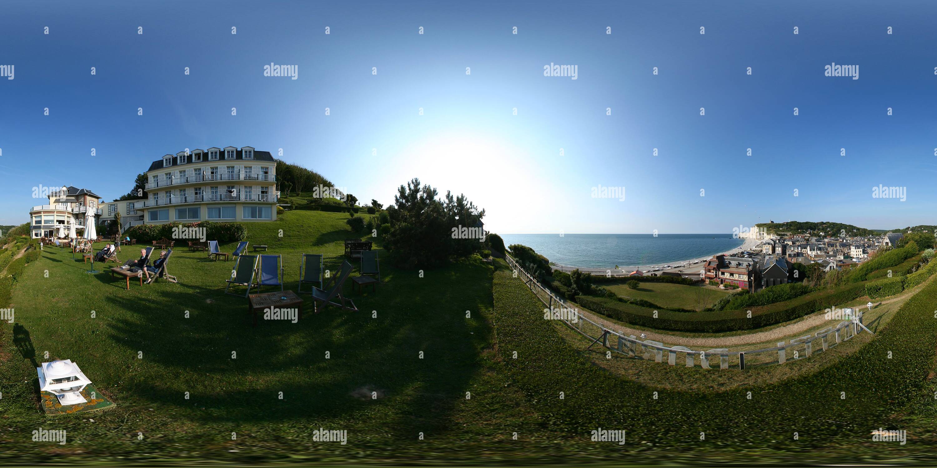 360° view of View over Etretat, Normandy, France - Alamy