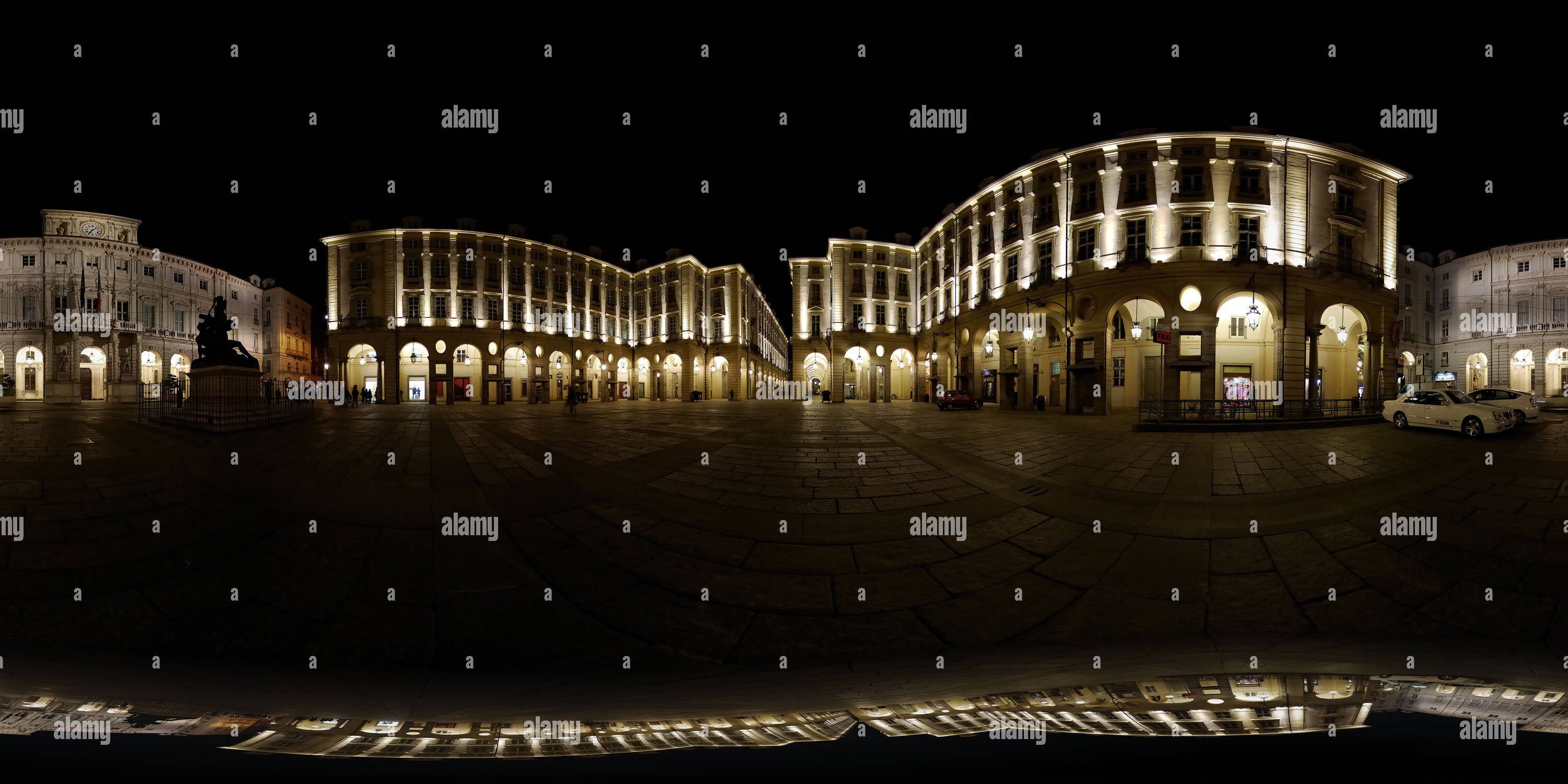360° view of Piazza Palazzo di Città - Alamy