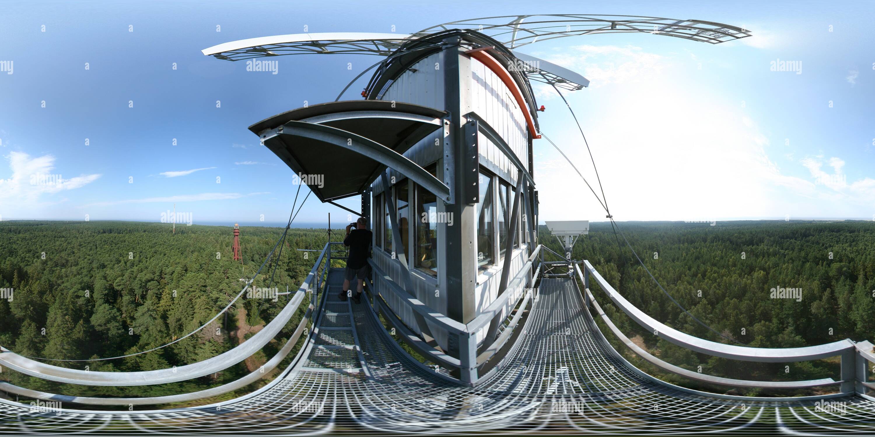 360° view of At the watchtower of Ruhnu island, Estonia - Alamy