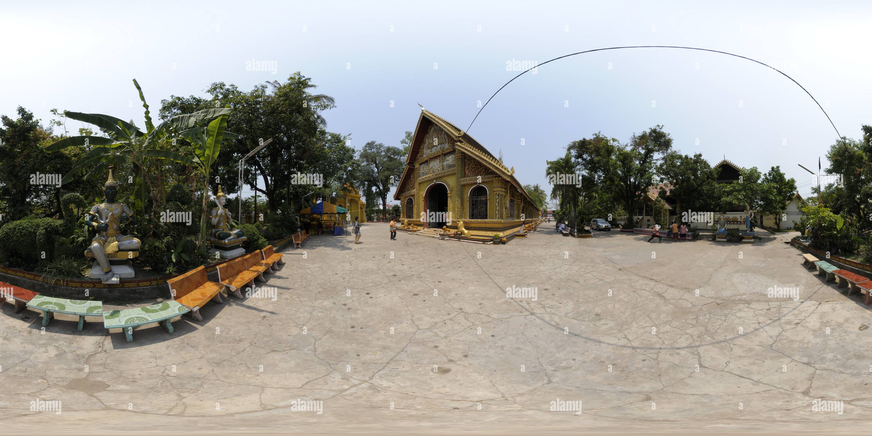 360° view of Wat Si Muang, Vientiane, Laos - Alamy