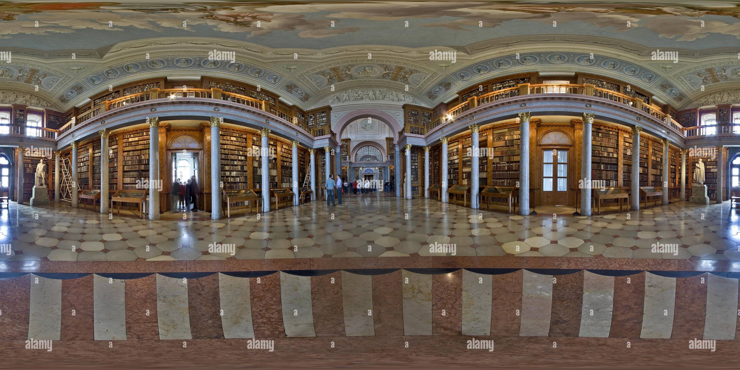 360° view of Archabbey of Pannonhalma - Library - Alamy