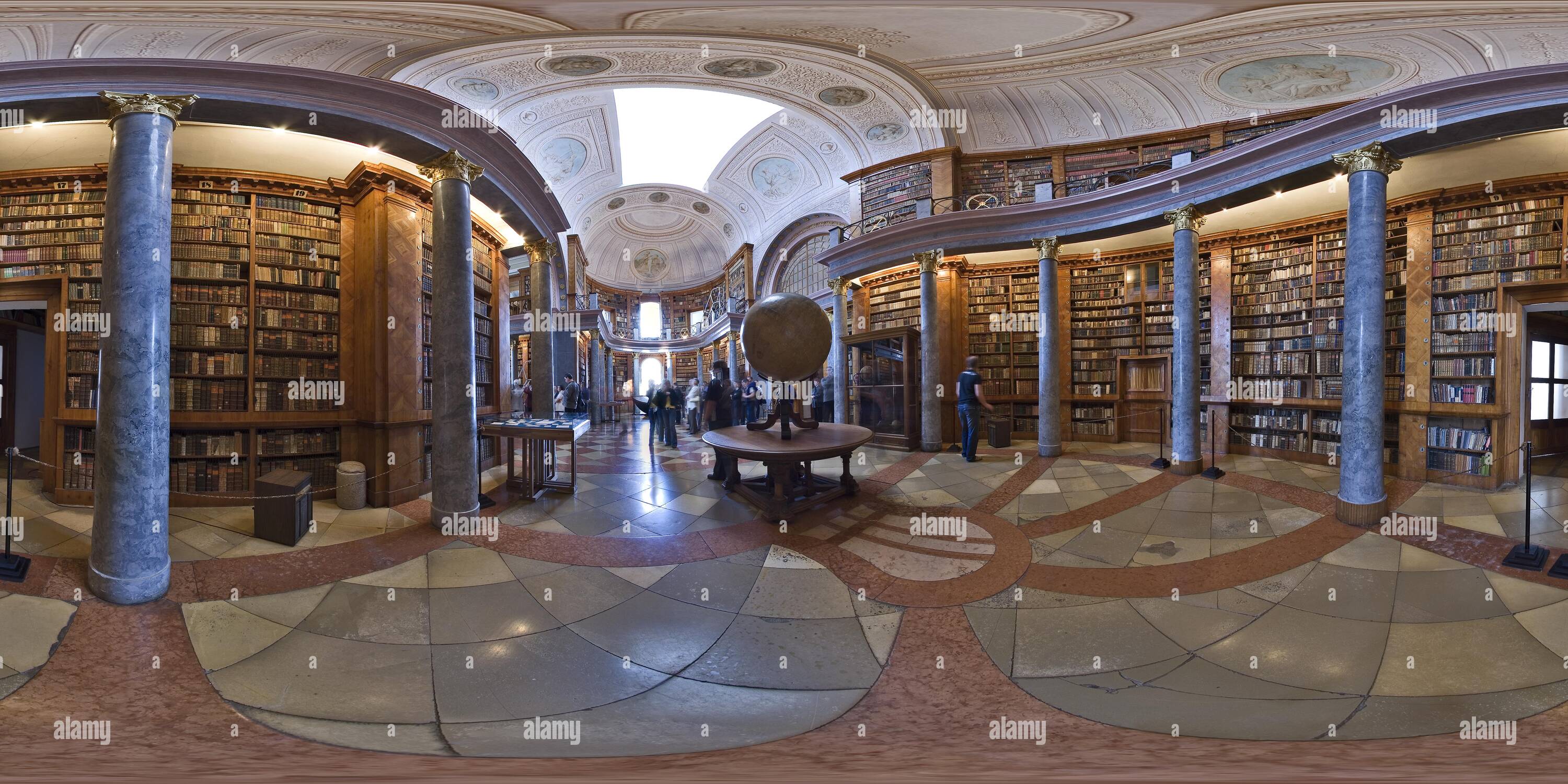 360° view of Archabbey of Pannonhalma - Library - Alamy