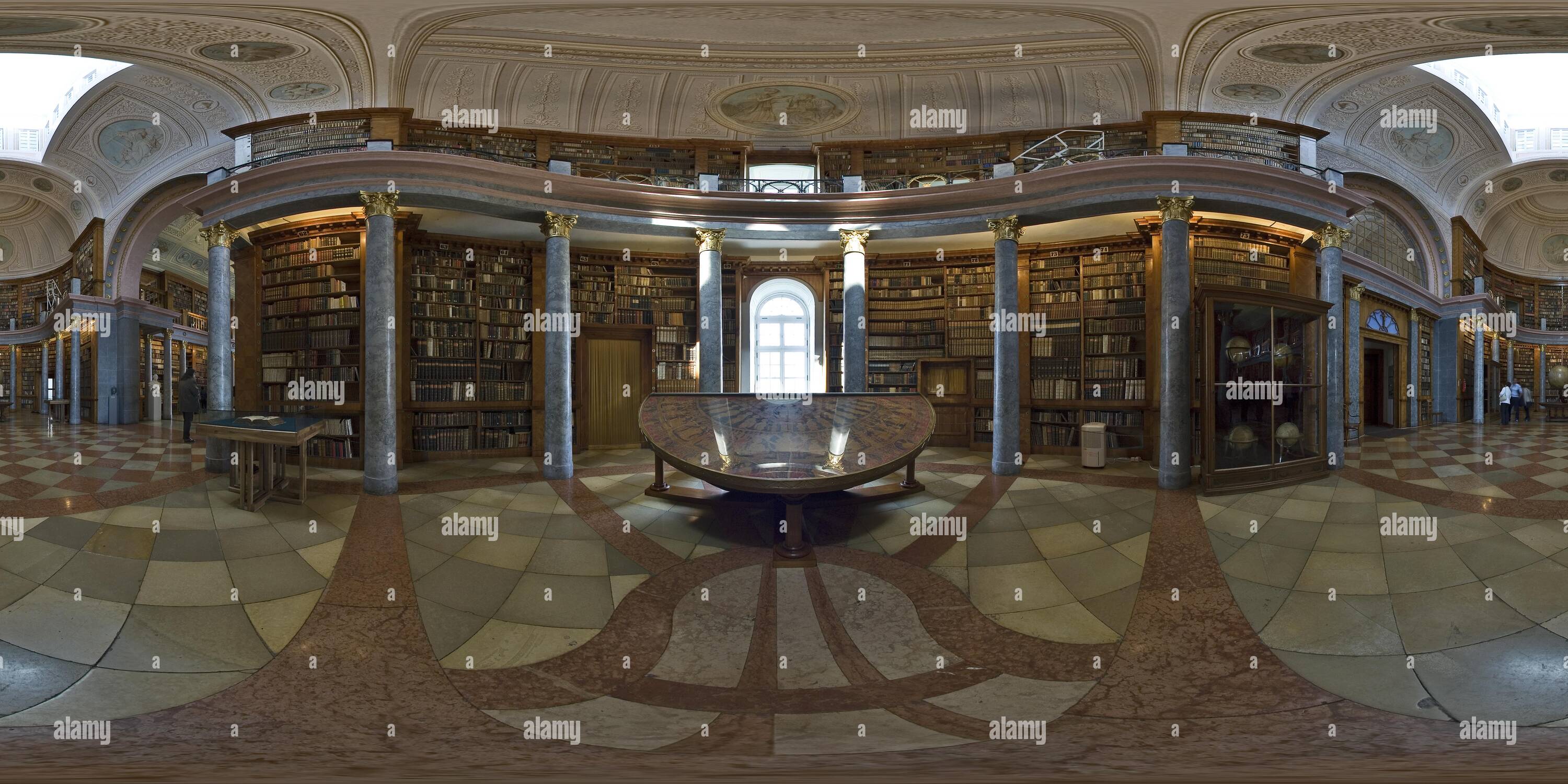 360° view of Archabbey of Pannonhalma - Library - Alamy