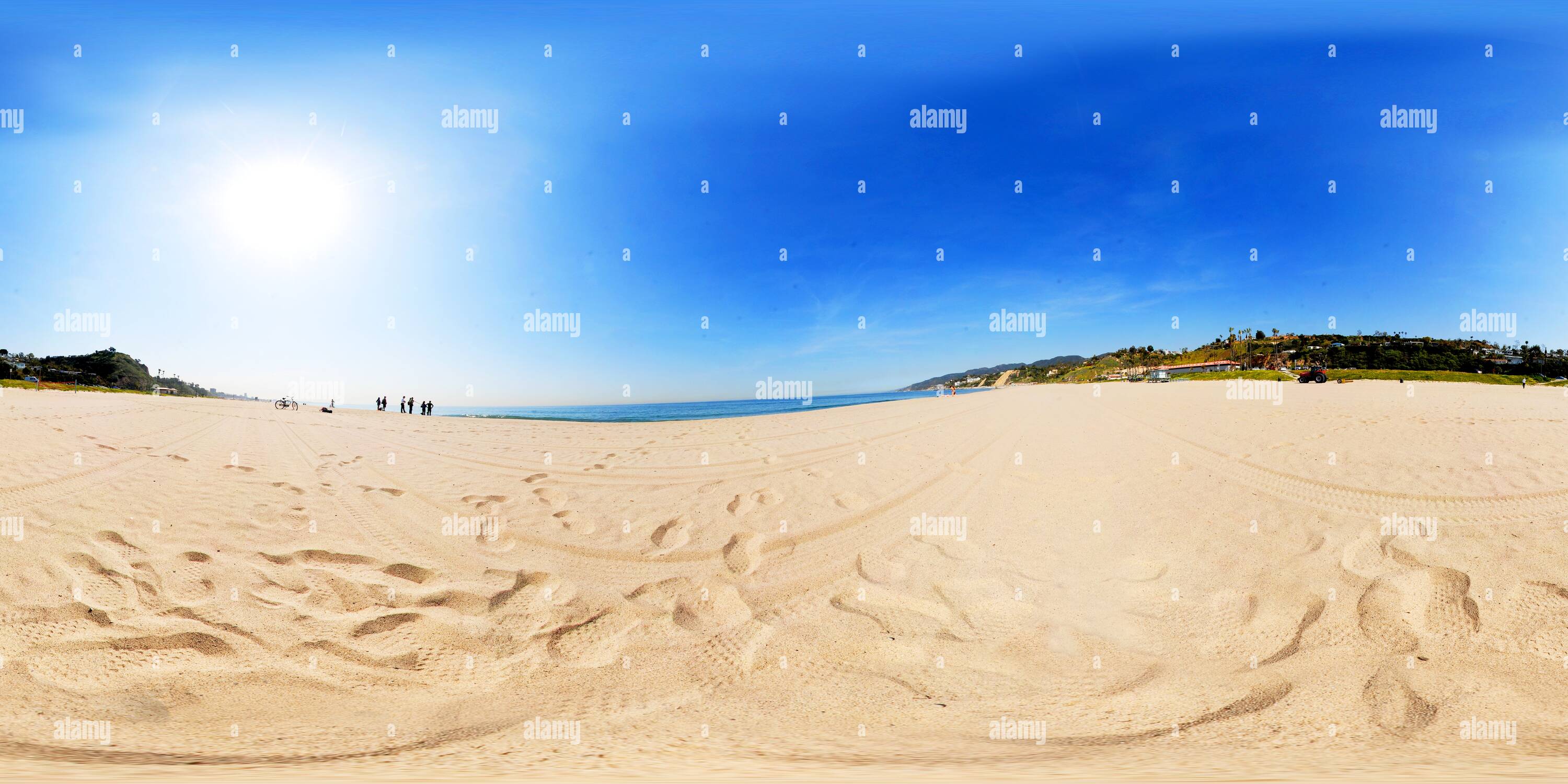 360° view of malibu beach, malibu, california - Alamy