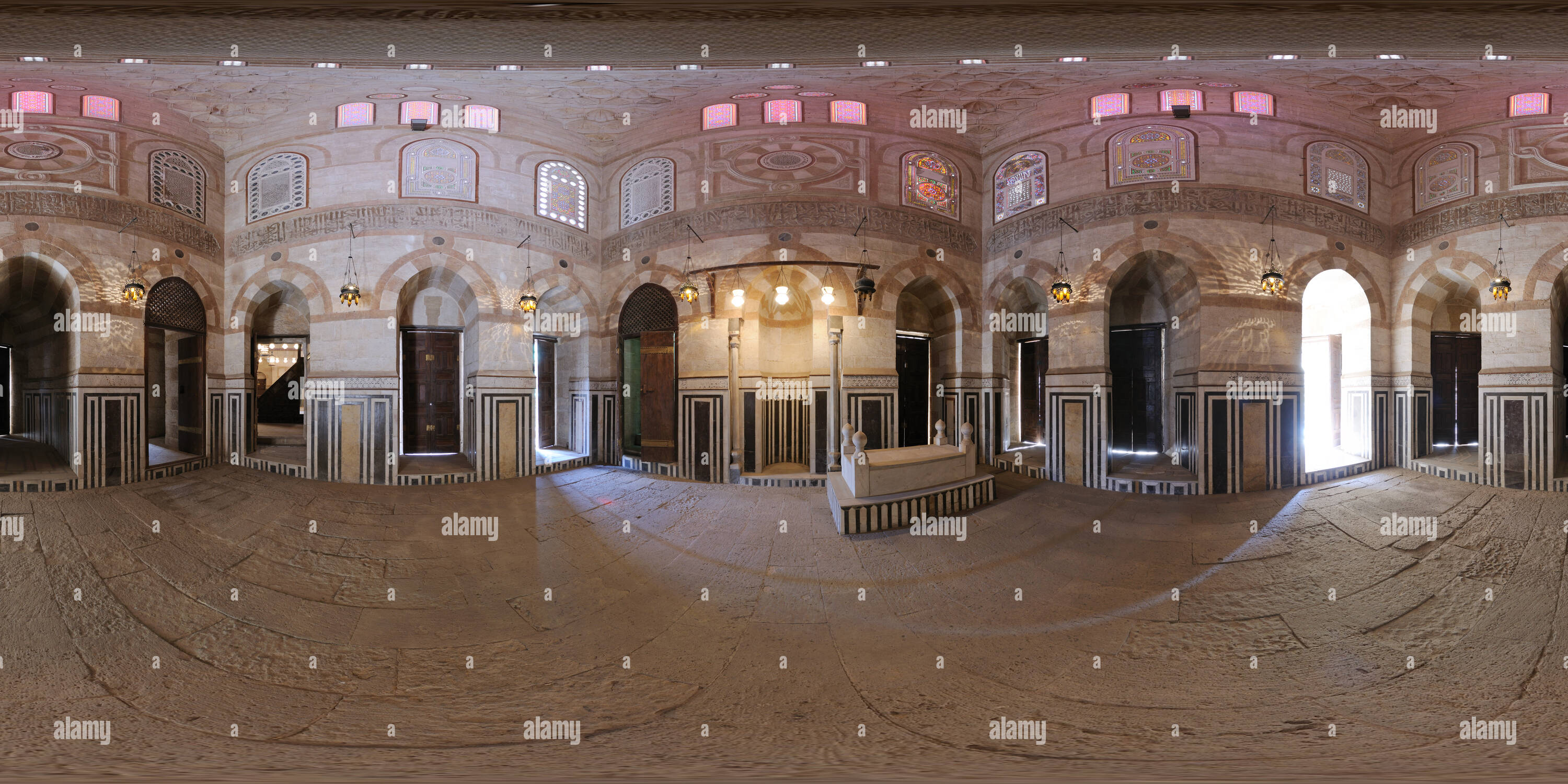 360° view of Restored mosque in Cairo - Alamy