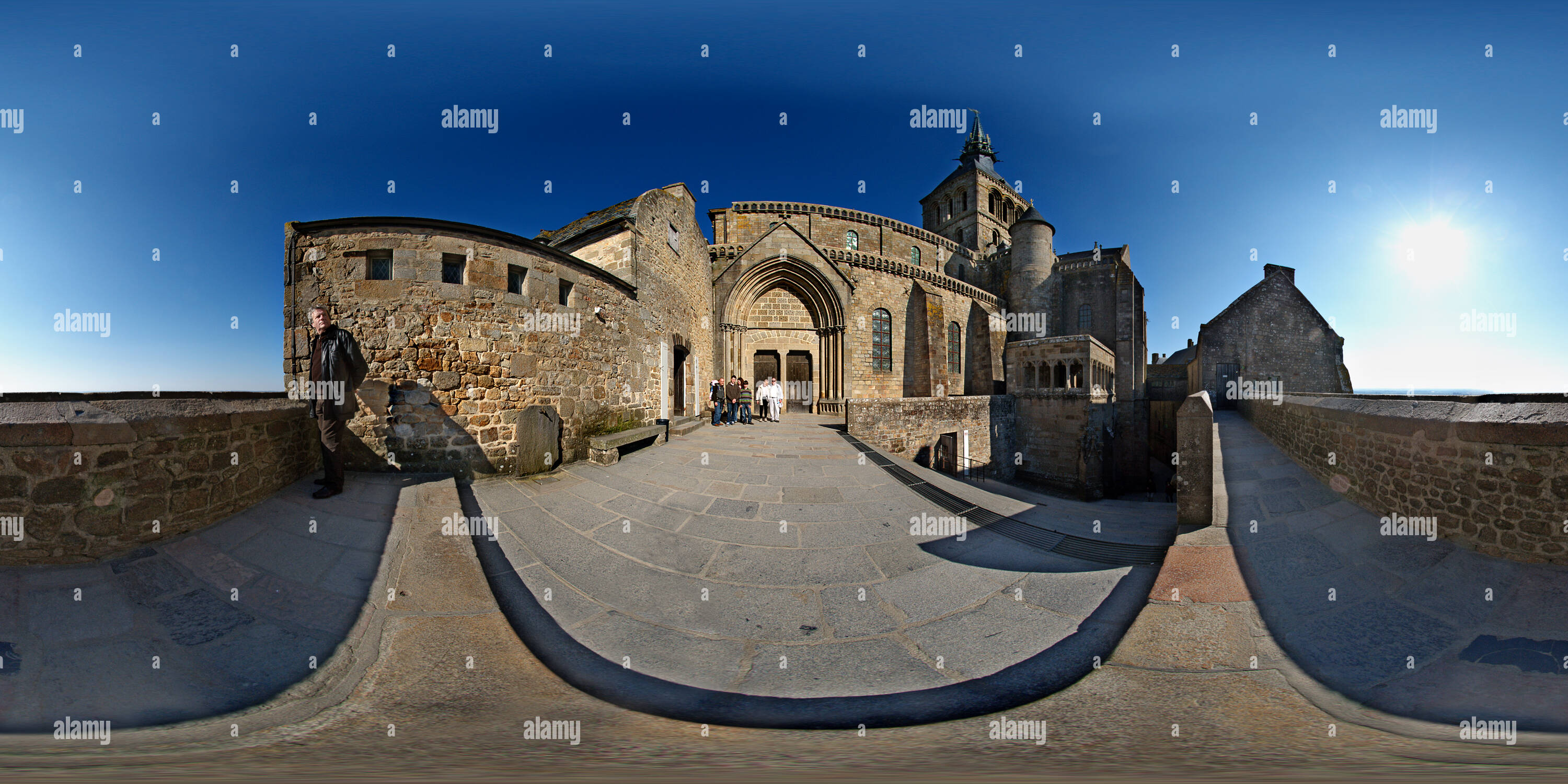 360° view of Le Mont St. Michel - Alamy