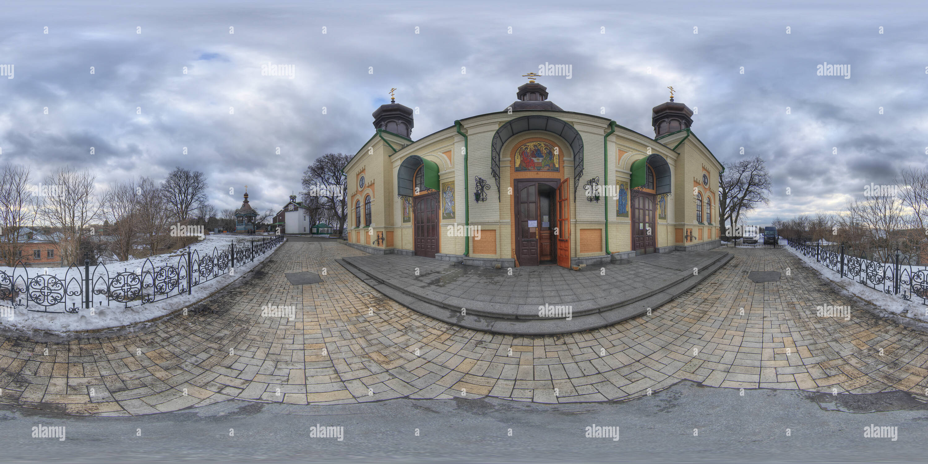 360° view of Holy Trinity Iona Monastery - Alamy