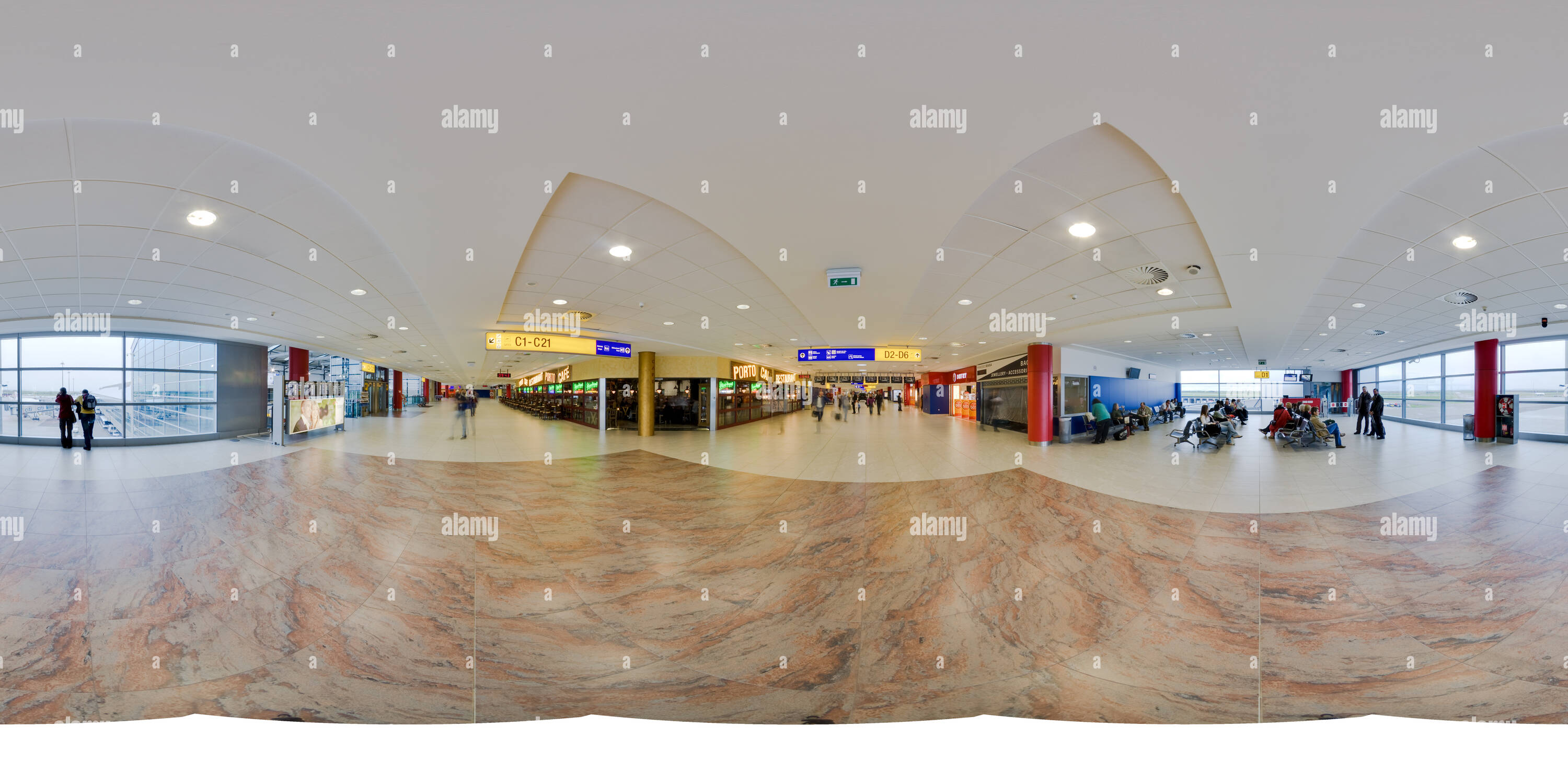 360° view of Terminal 2 Gate D1 - Alamy