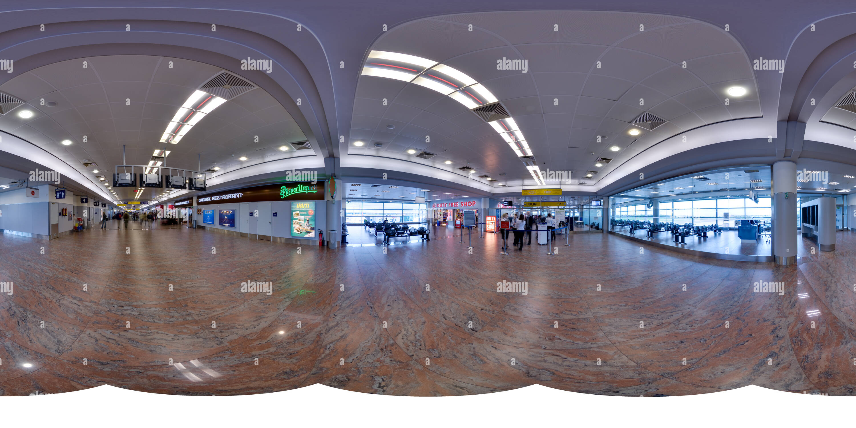 360° view of Terminal 1 Gates B - Alamy