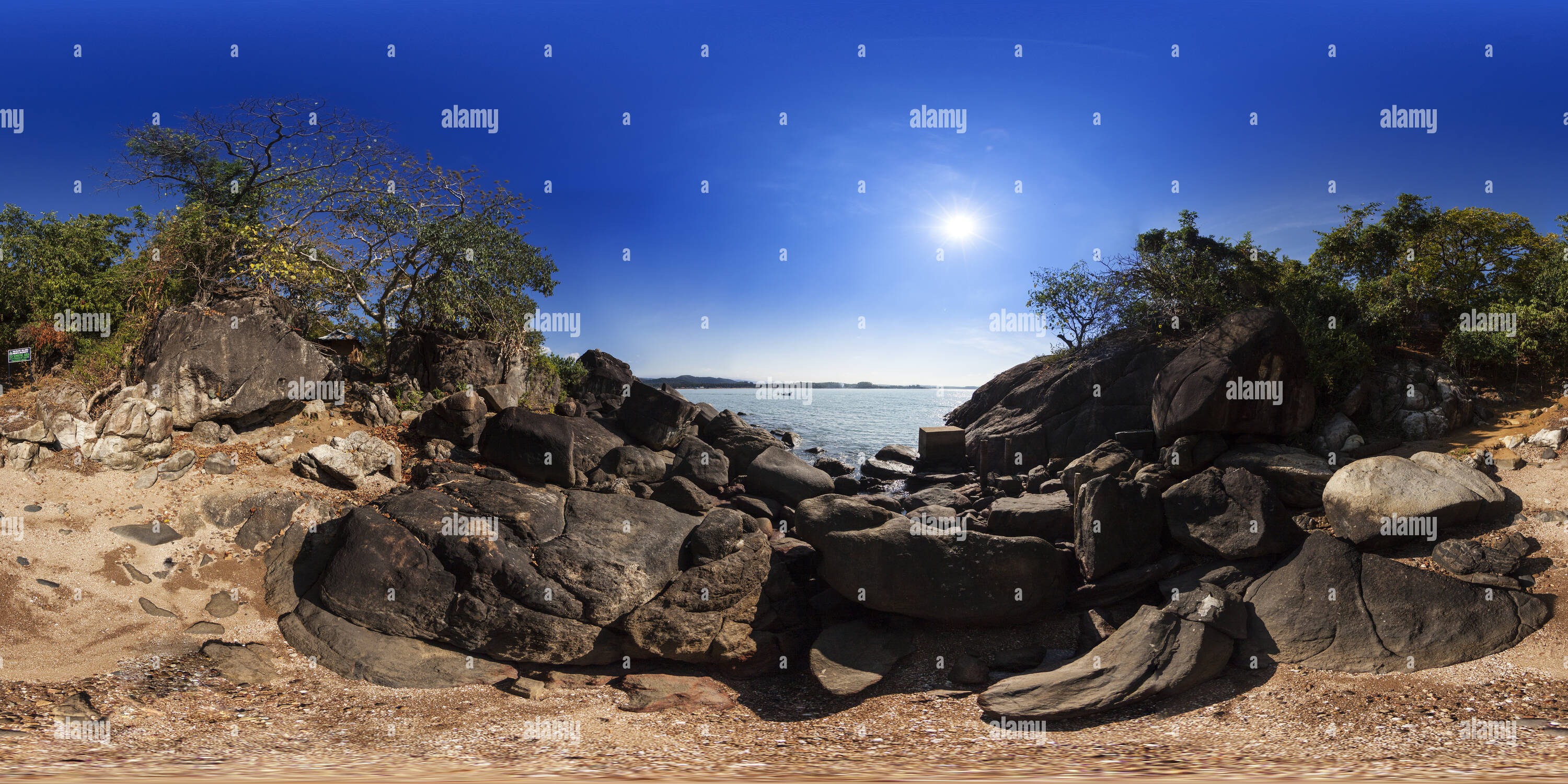 360° view of Palolem Island Reserve - Alamy