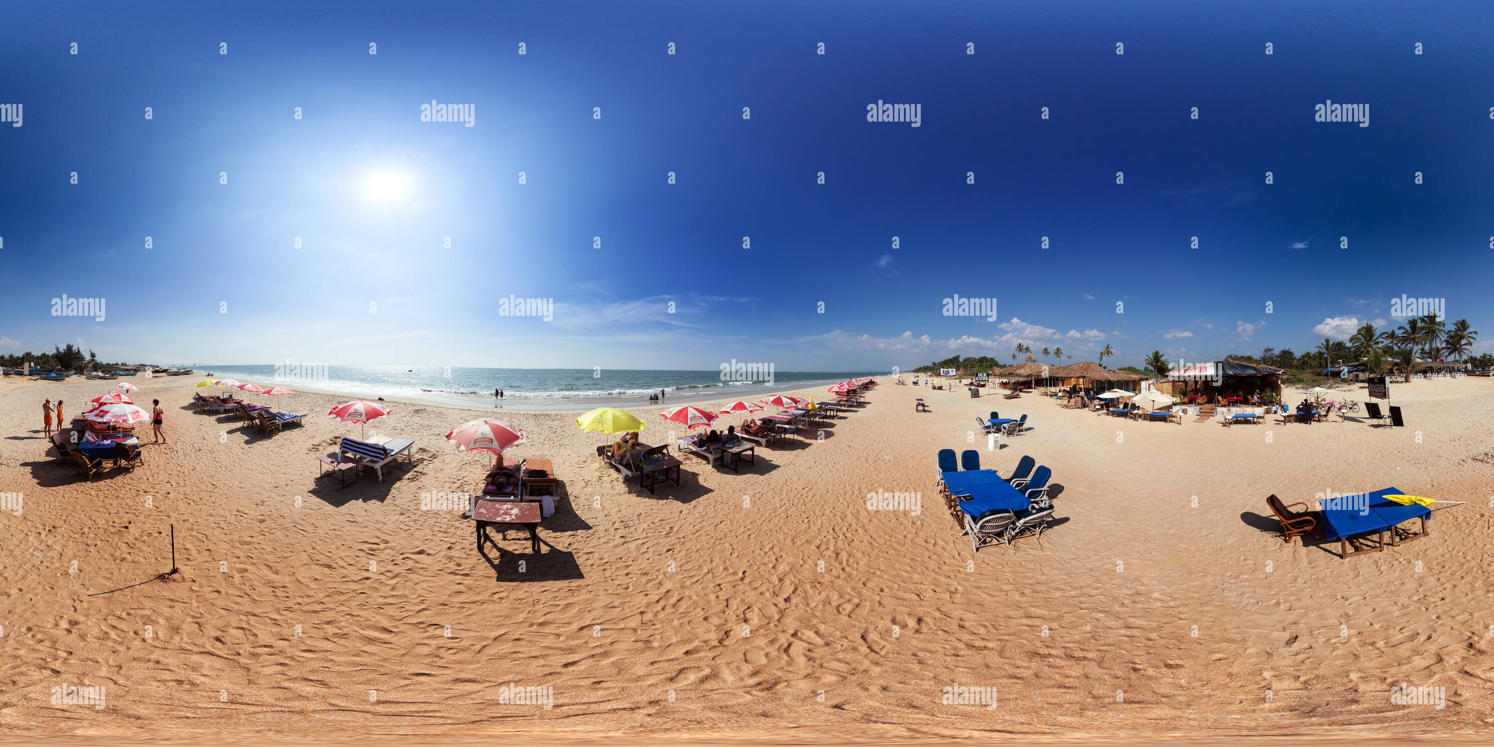 360° view of Benaulim Beach Goa - Alamy