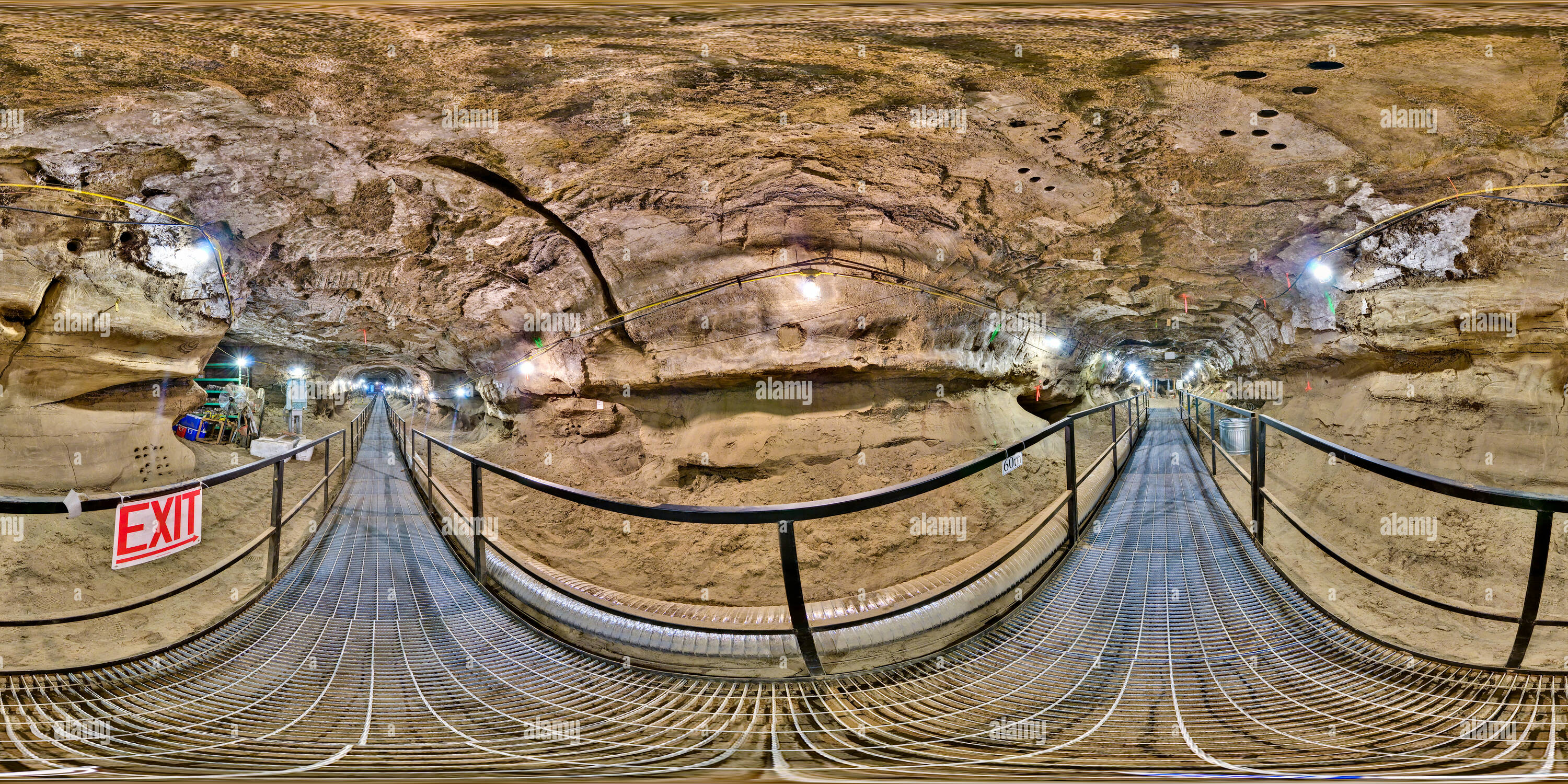 360° view of CRREL Permafrost Tunnel 60m into adit - Alamy