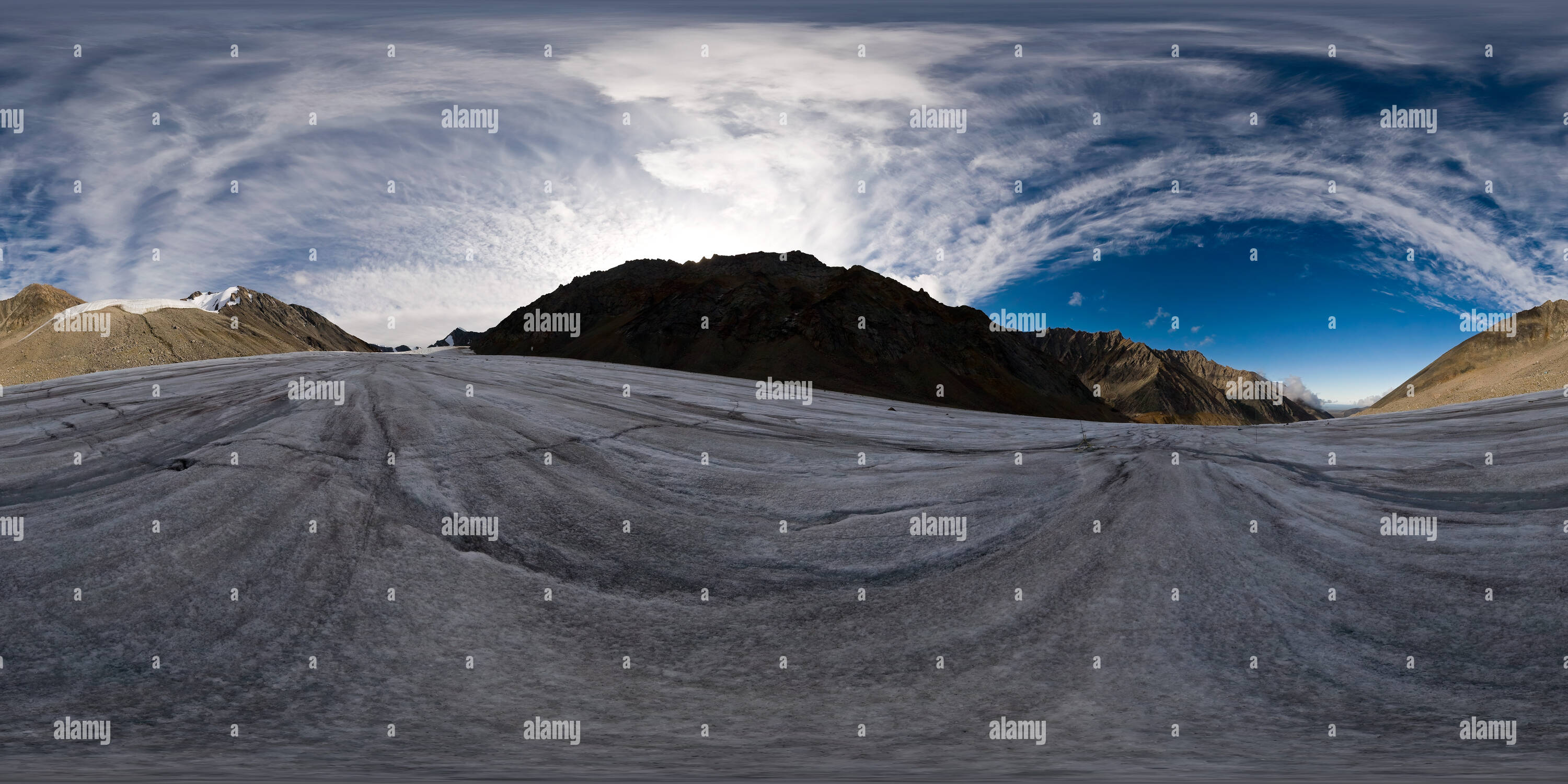 360° view of Stream from Hanging Glacier - Alamy