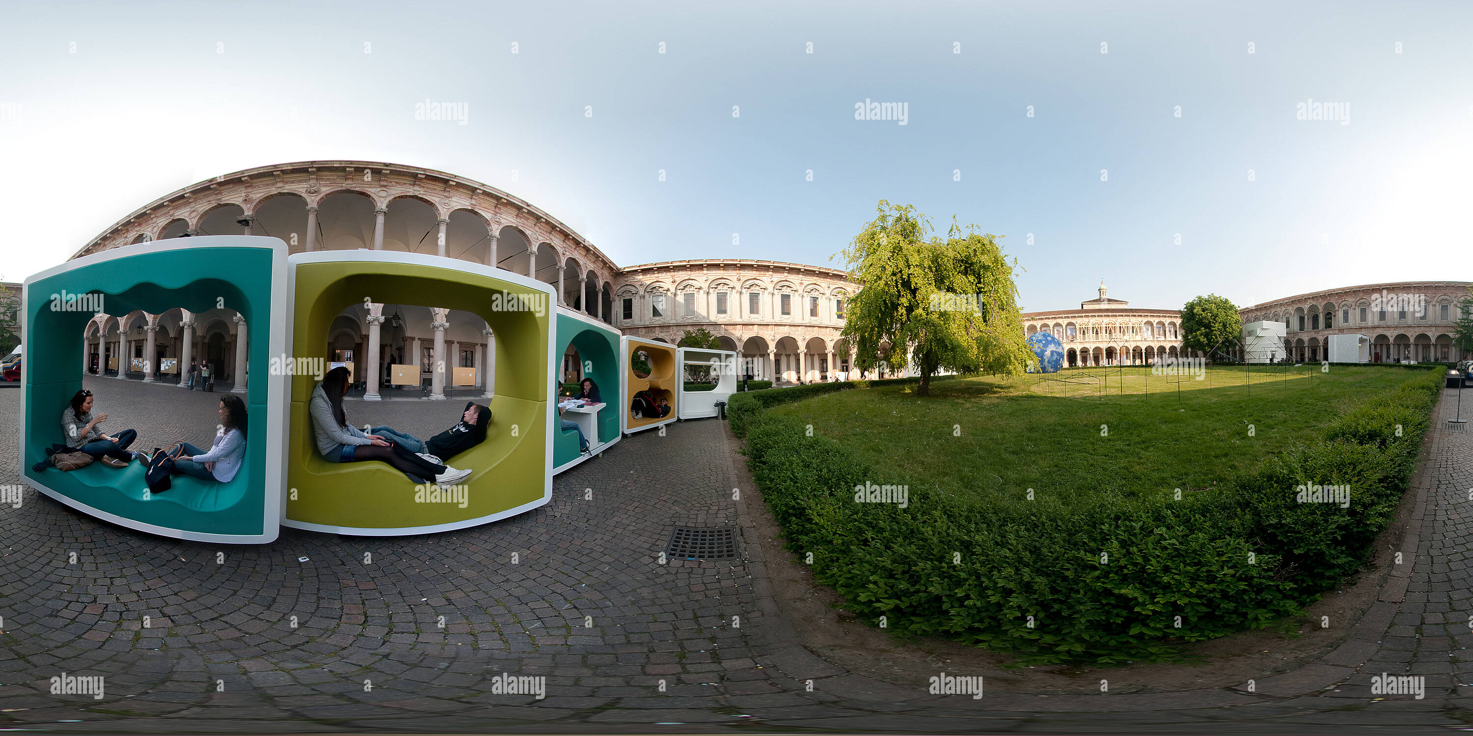 360° view of Università Statale - Alamy