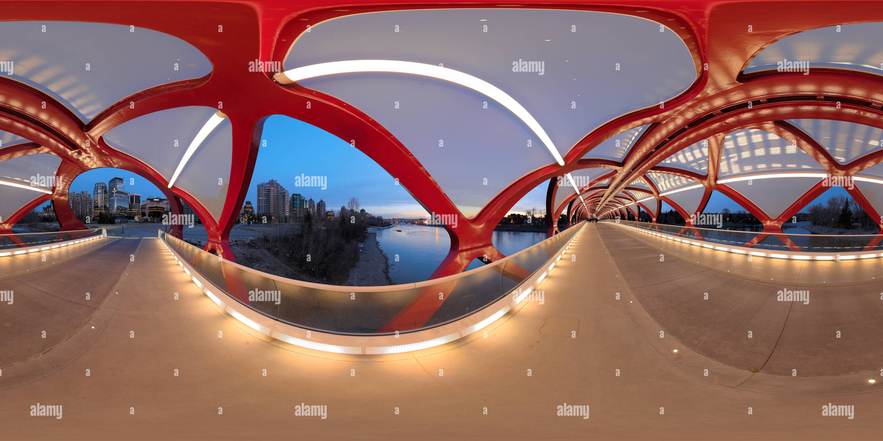Peace bridge calatrava hi-res stock photography and images - Alamy
