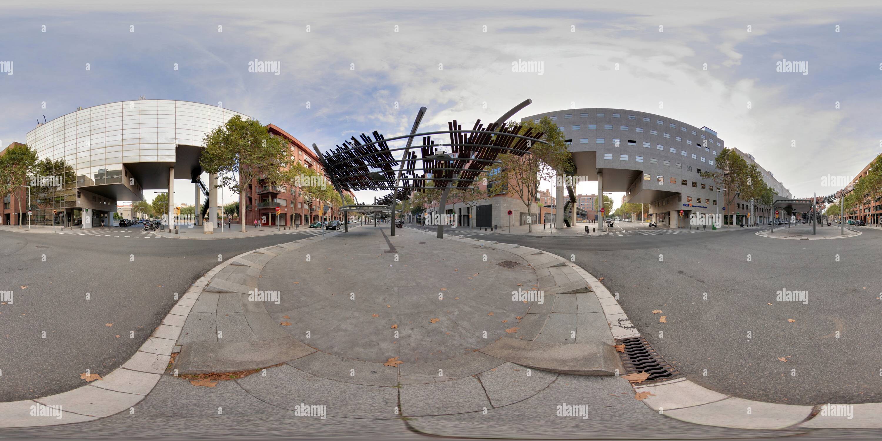 360° view of Barcelona 04 10 2009 walkabout - Alamy