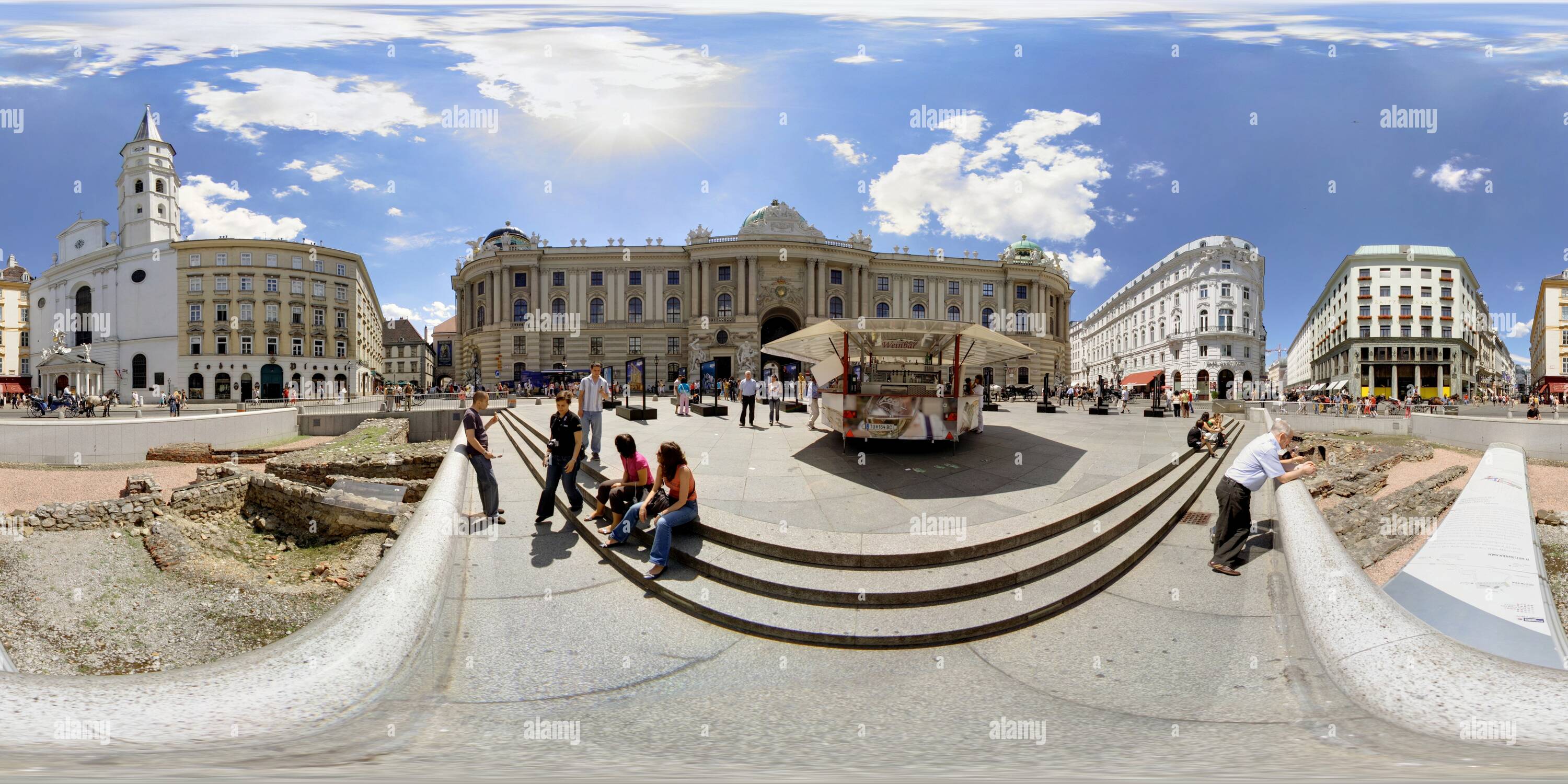 360° view of July 5 2008 Vienna Cityscape M - Alamy