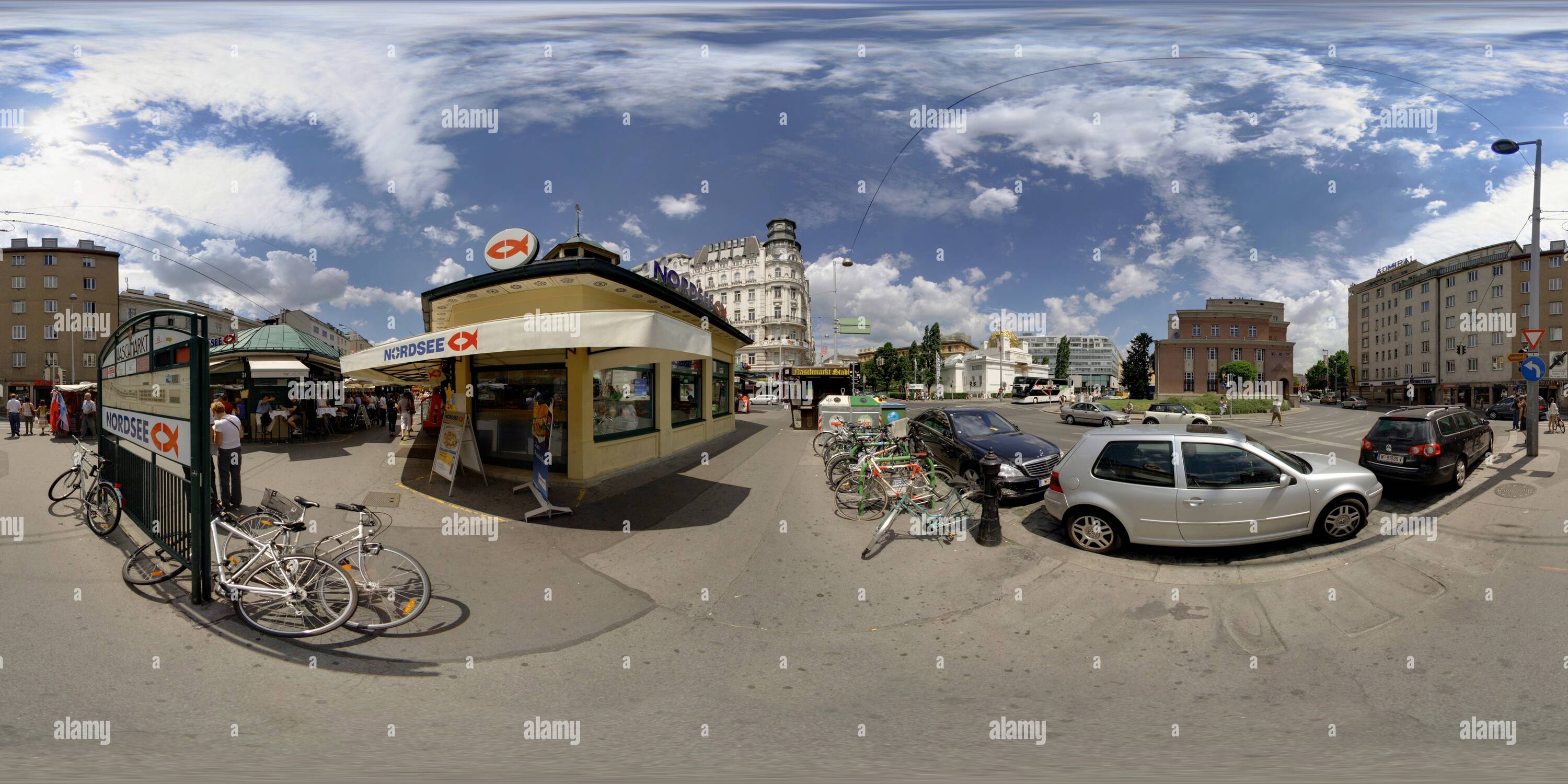 360° view of July 5 2008 Vienna Cityscape G - Alamy