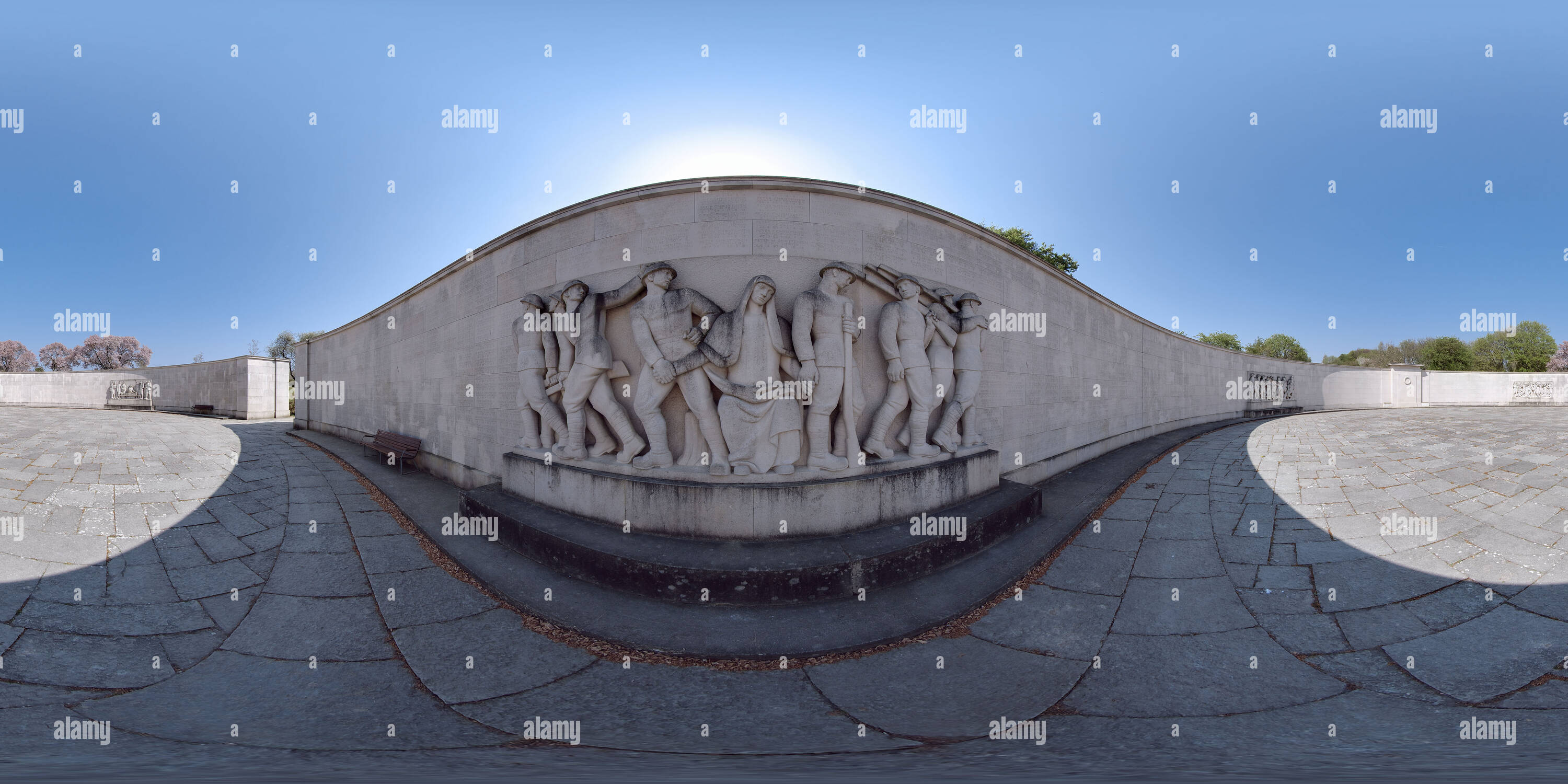 360° view of World War I Monument in The Memorial Park - Alamy