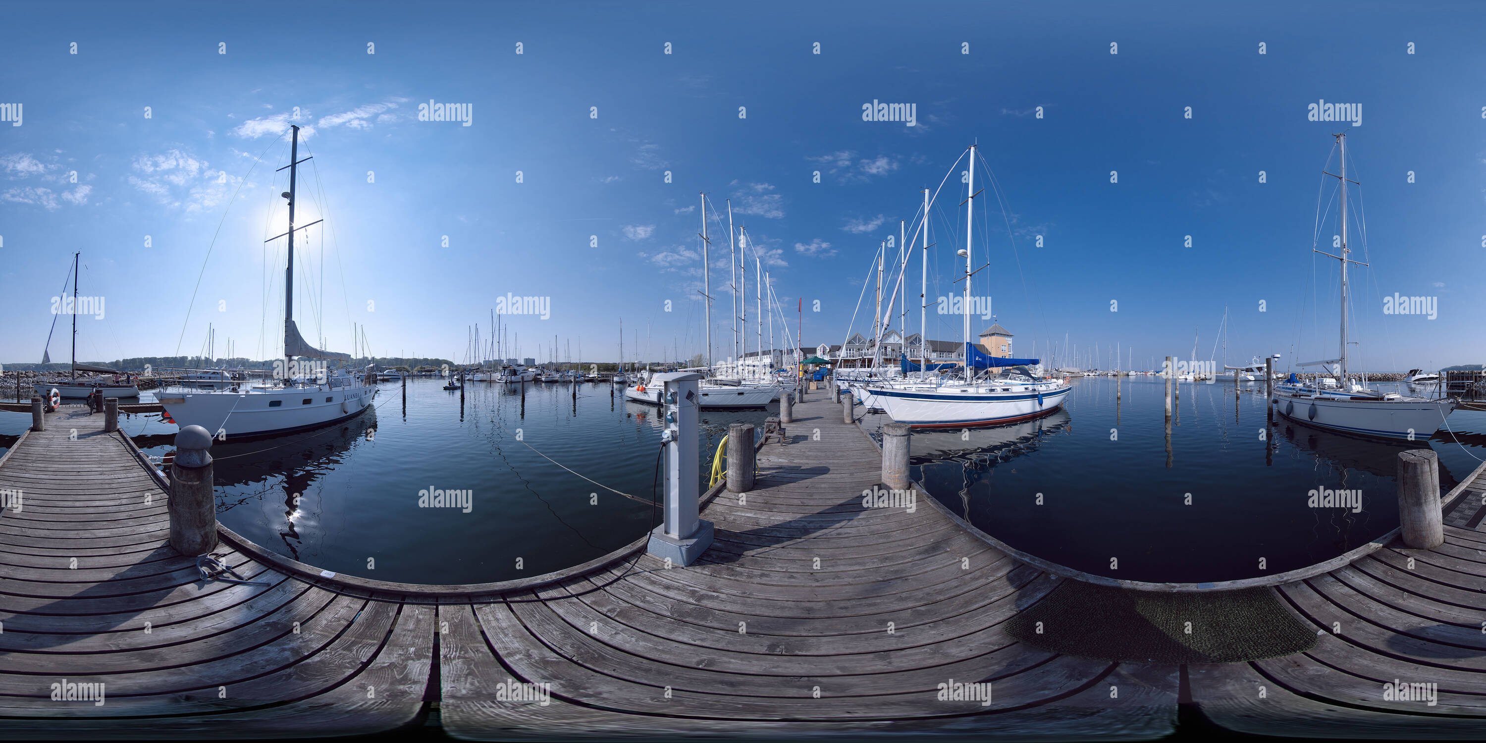 360° view of Marselisborg Marina in Aarhus - Alamy