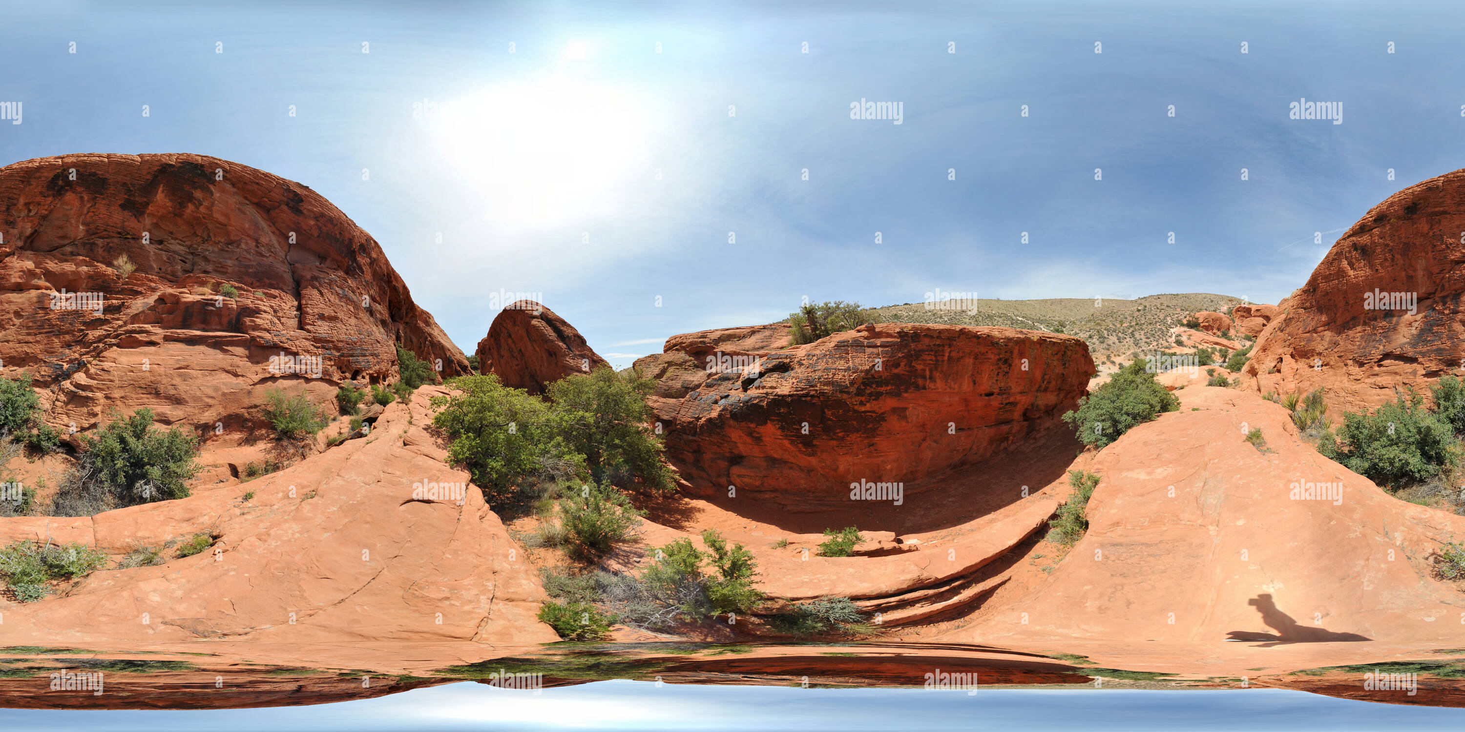 360° view of Red Rock Valley - Alamy