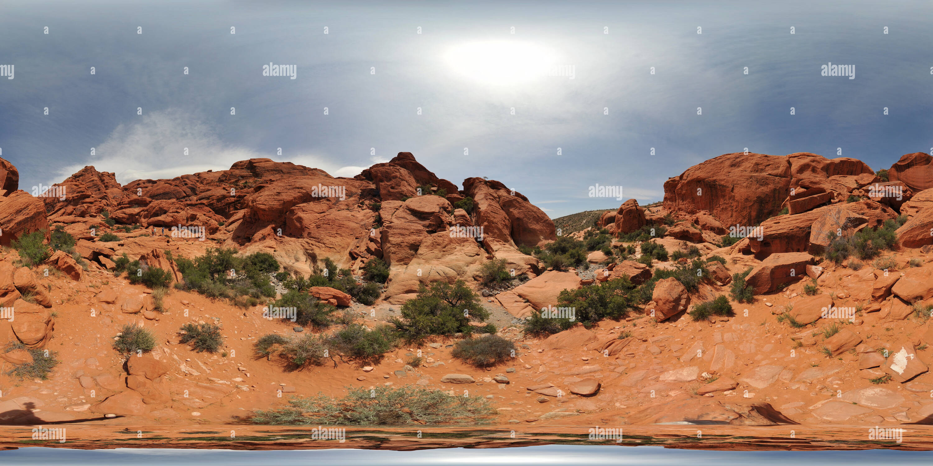360° view of Red Rock Valley - Alamy