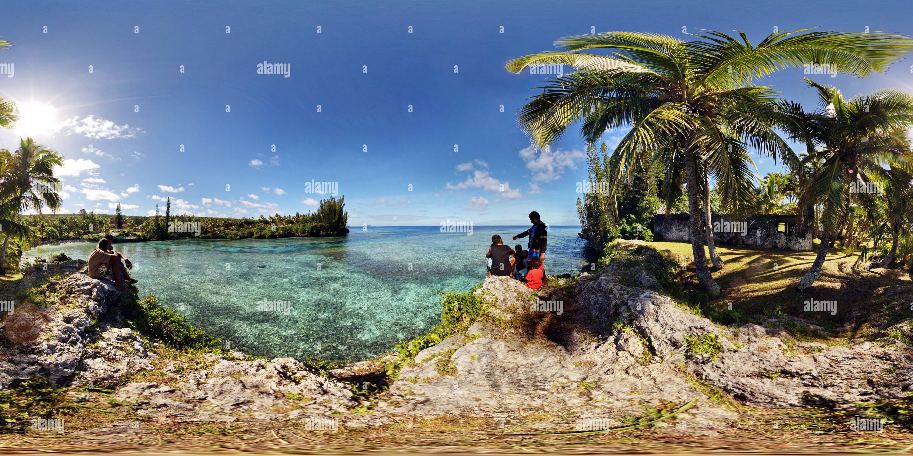 360° view of Nece Bay Mare Loyalty Islands - Alamy