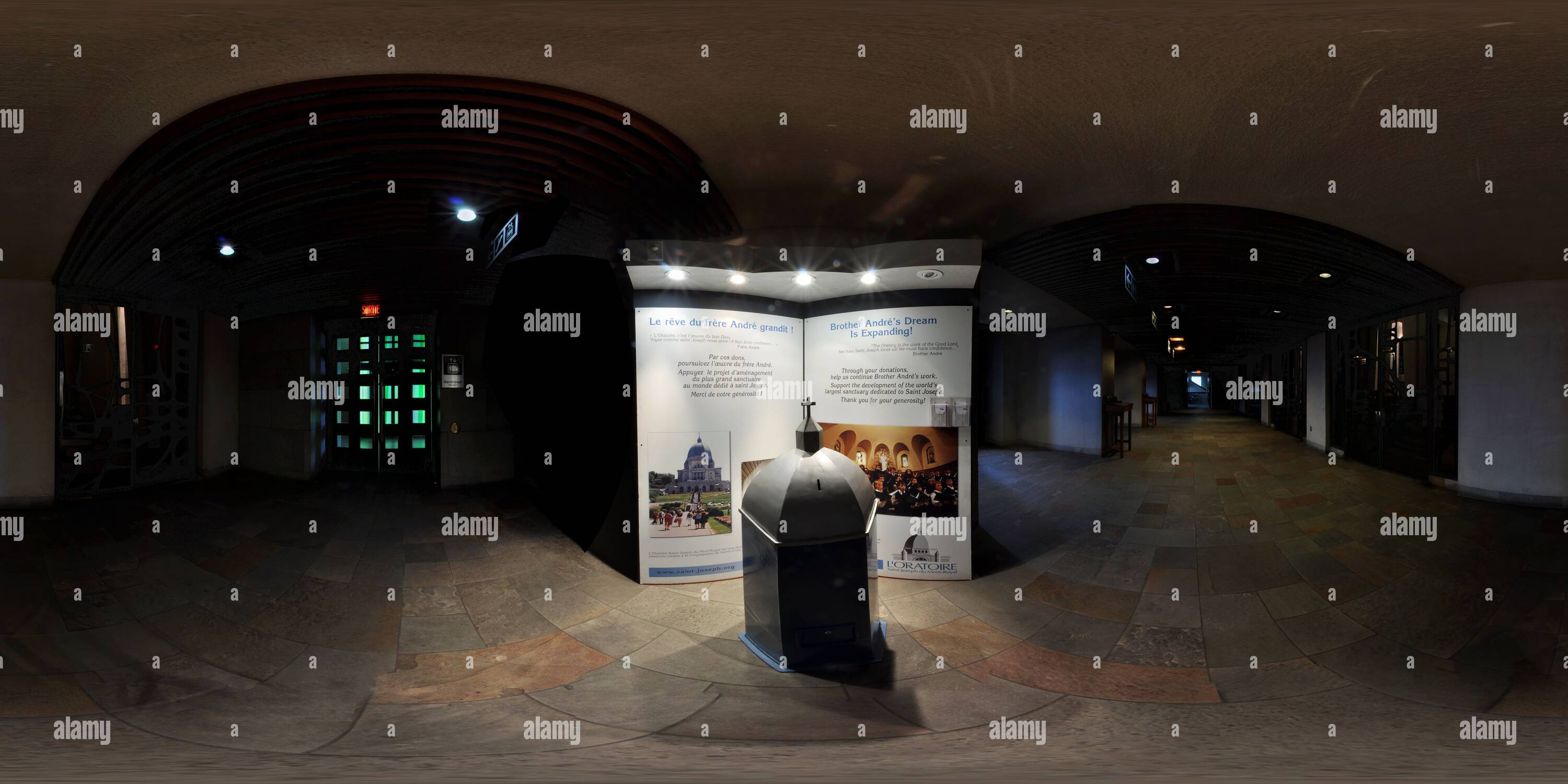 360° view of St Joseph oratory collection box - Alamy