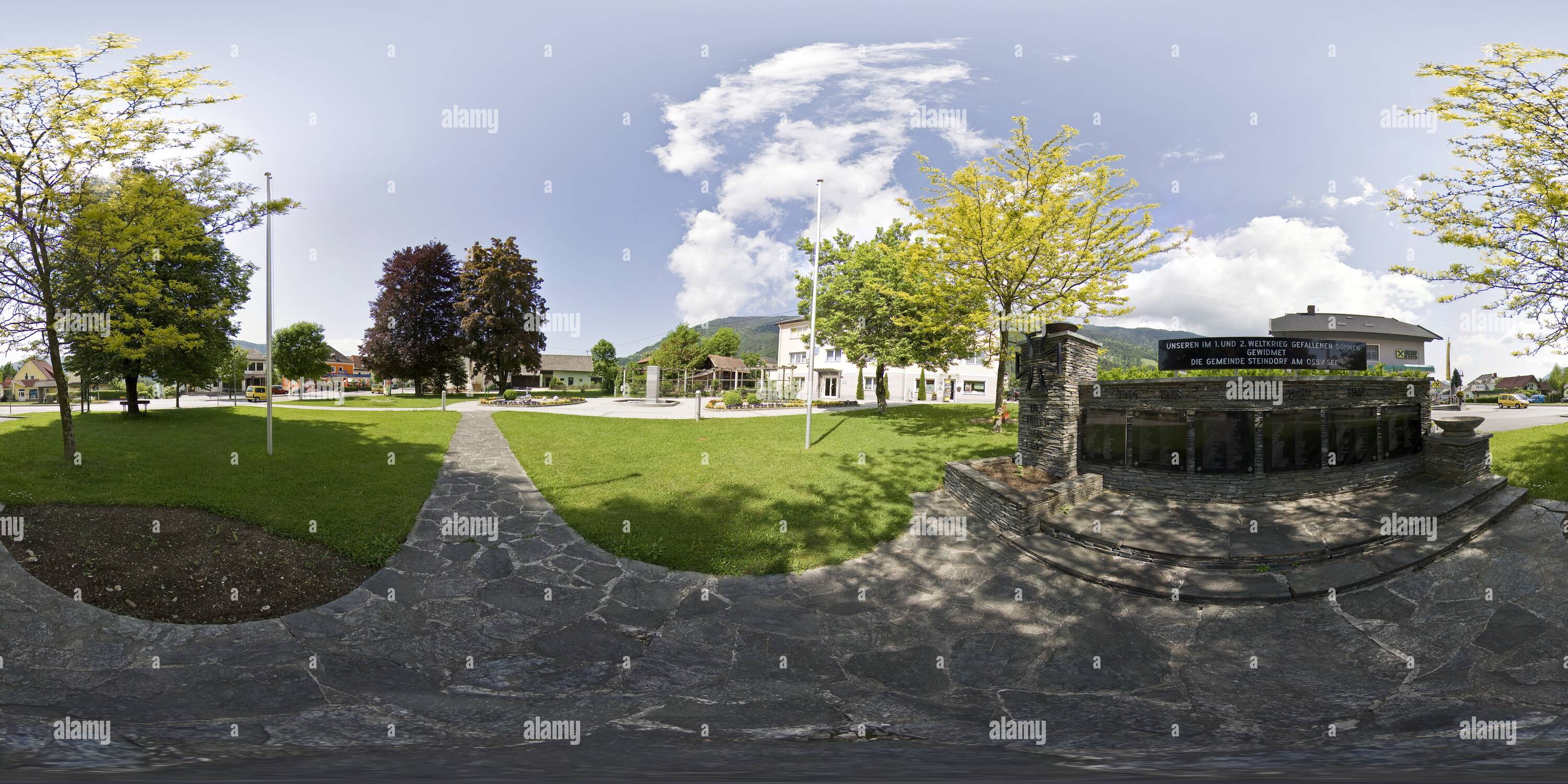 360° view of Bodensdorf - Kriegerdenkmal - Alamy