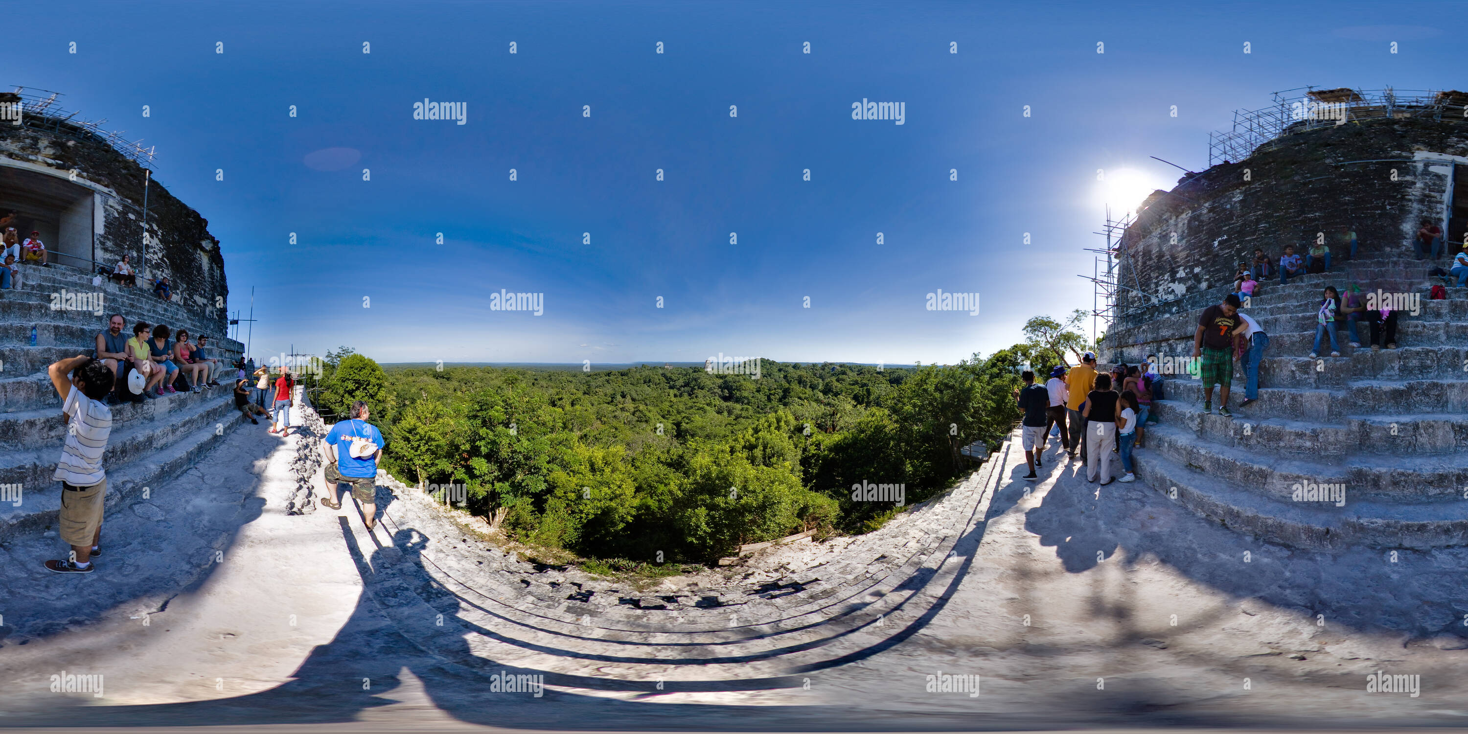 360° view of Tikal Temple IV, Guatemala - Alamy