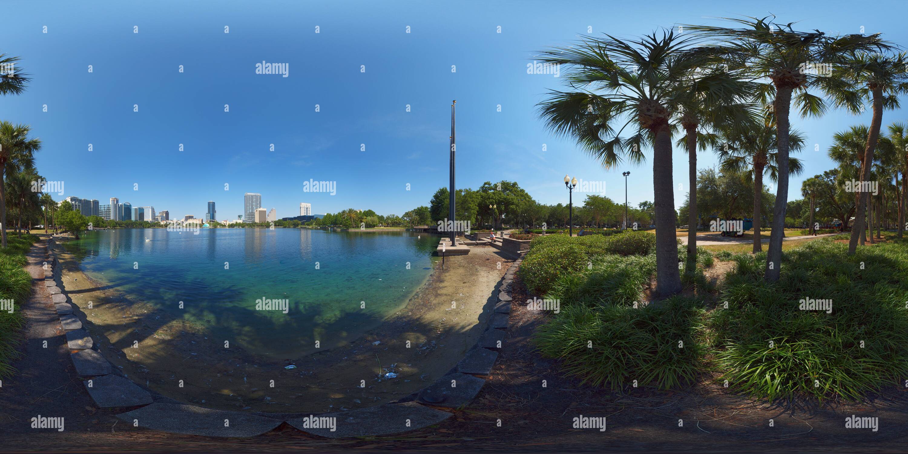 Fountain lake eola park hi-res stock photography and images - Alamy