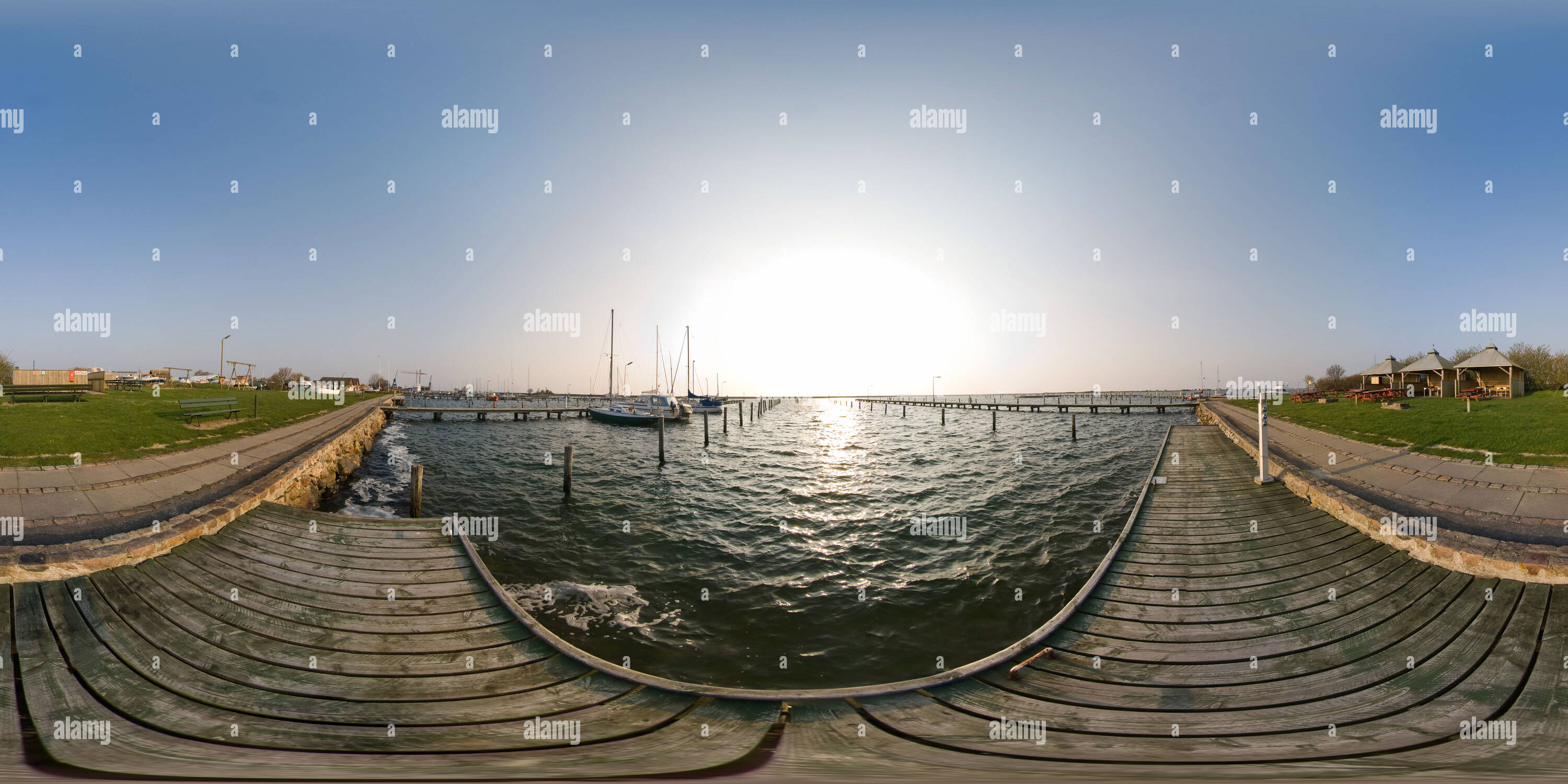 360° view of The haven from Marstal in denmark - Alamy