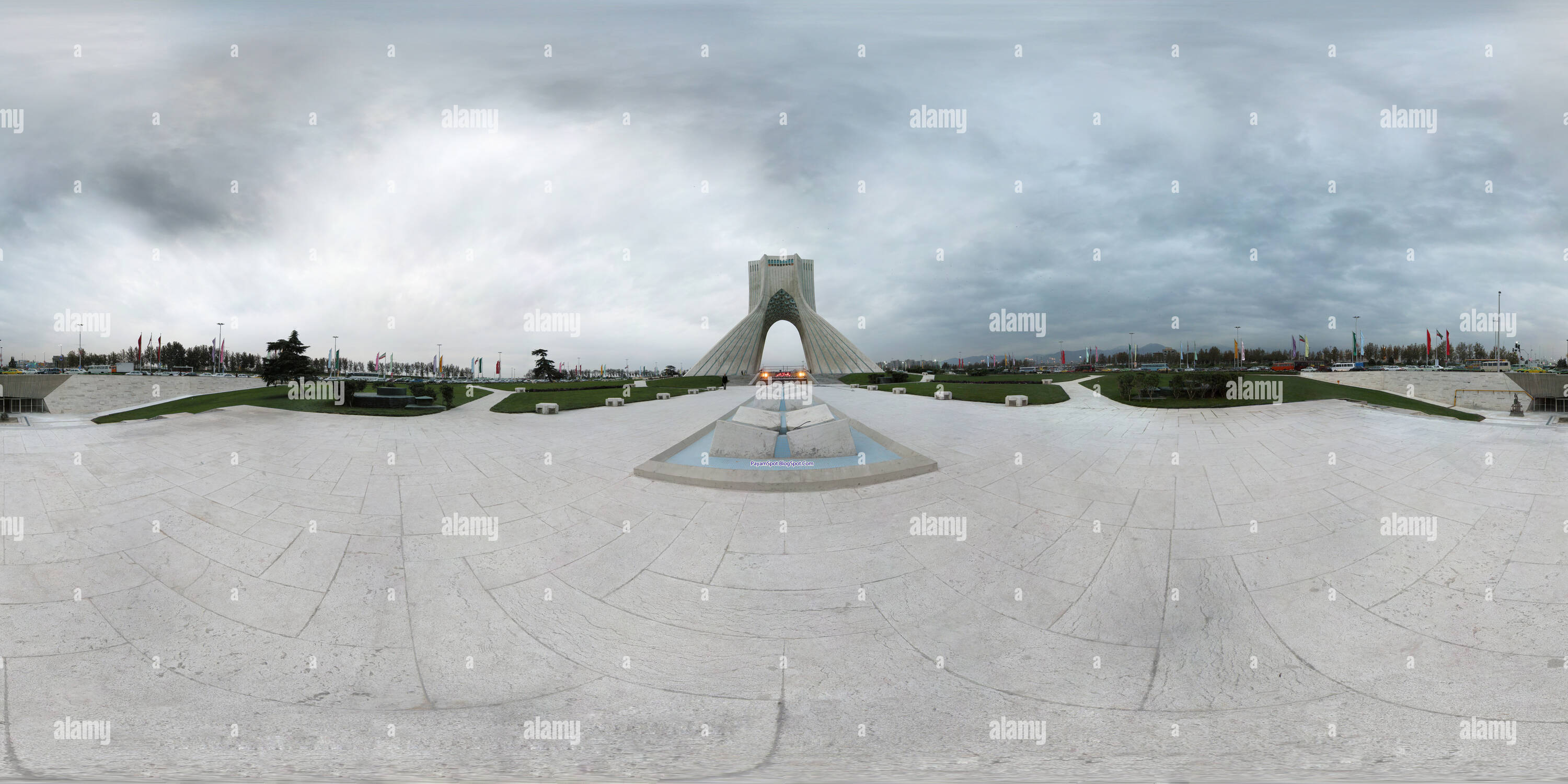360° view of Azadi Square, Tehran - Alamy