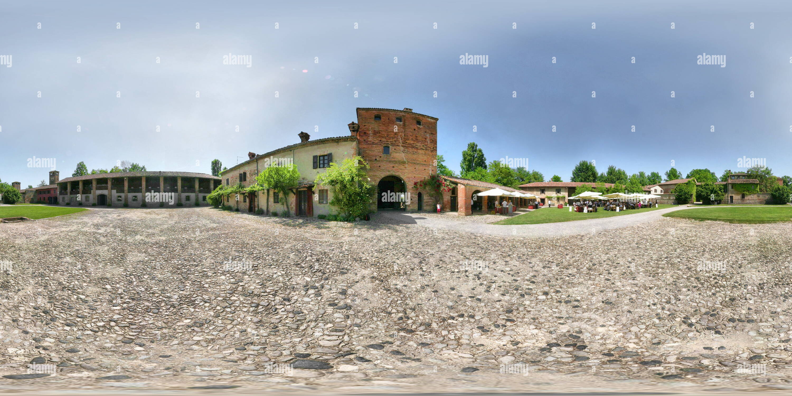 360° view of Castello Di Paderna - Alamy