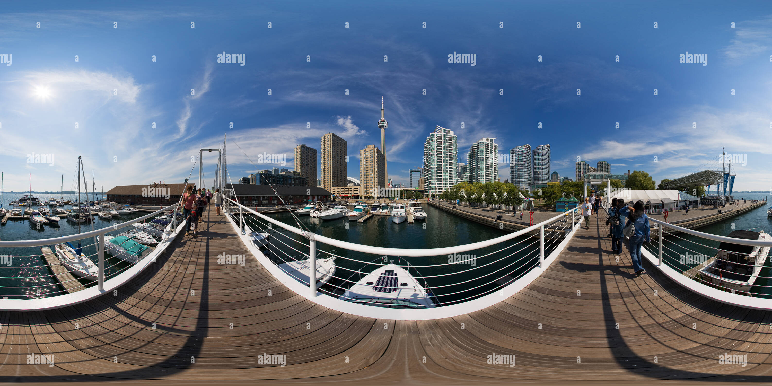 360° view of Harbourfront Pedestrian Bridge - Alamy