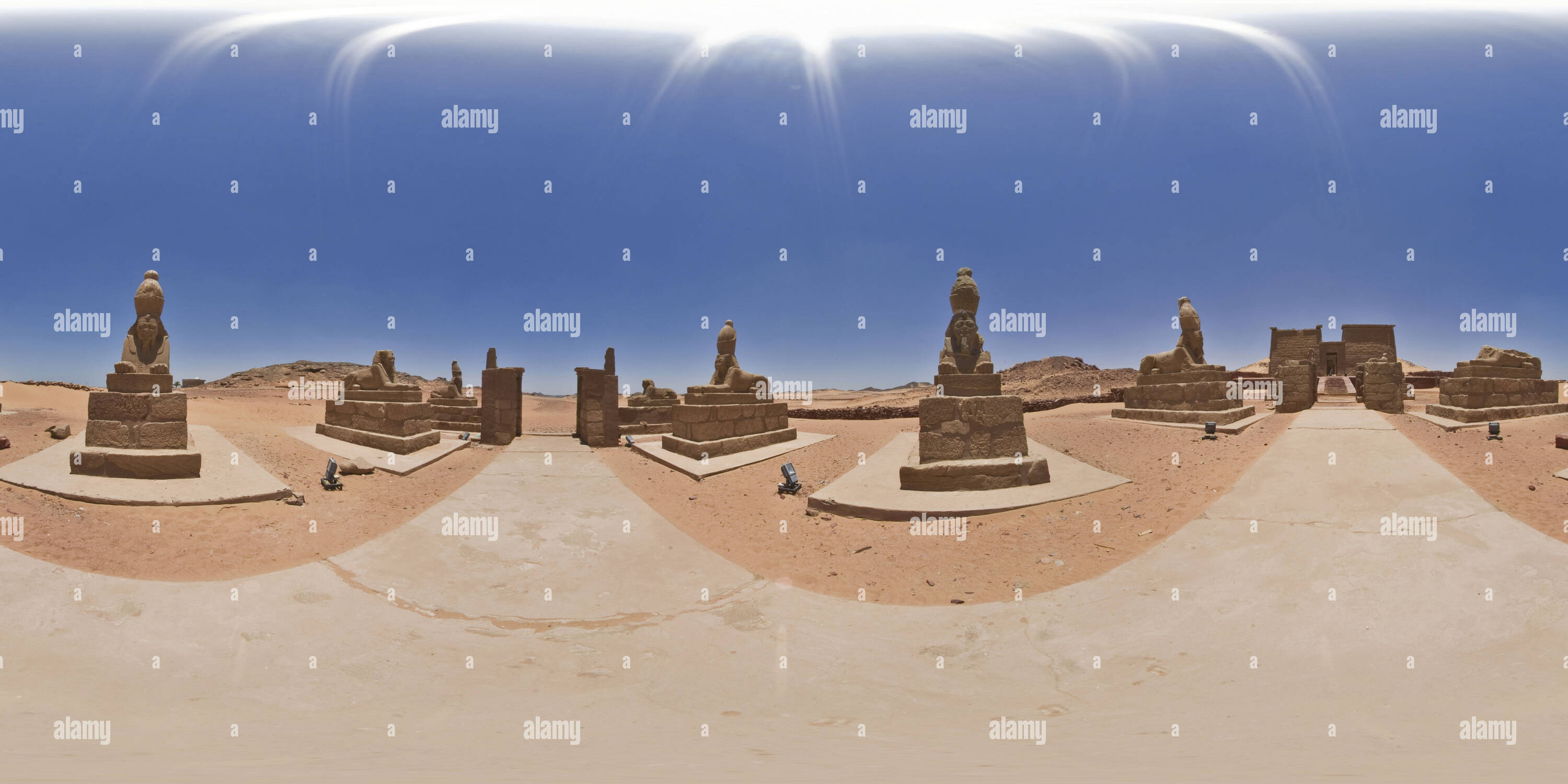 360° view of Wadi Es Seboua View - Alamy