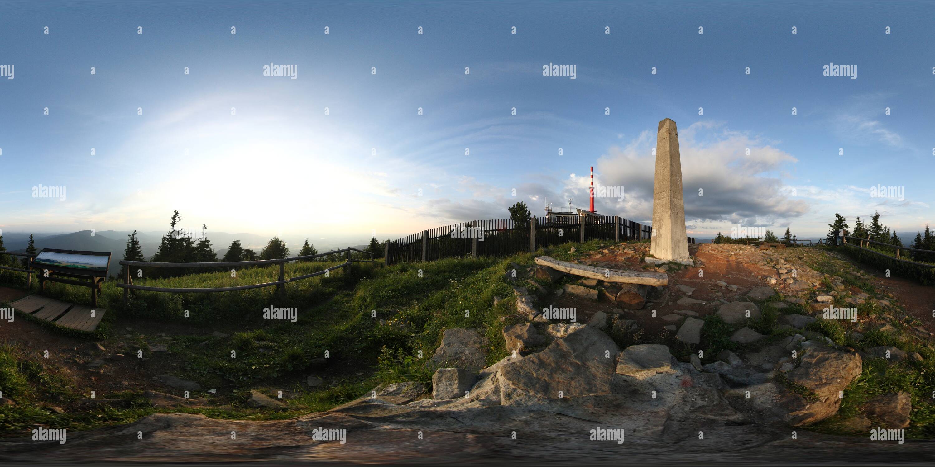 360° view of lysa hora vrchol - Alamy