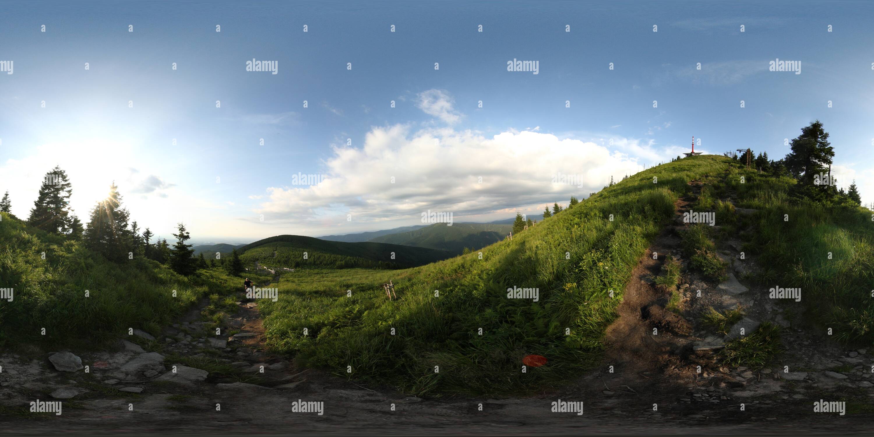 360° view of lysa hora severni sjezdovka - Alamy