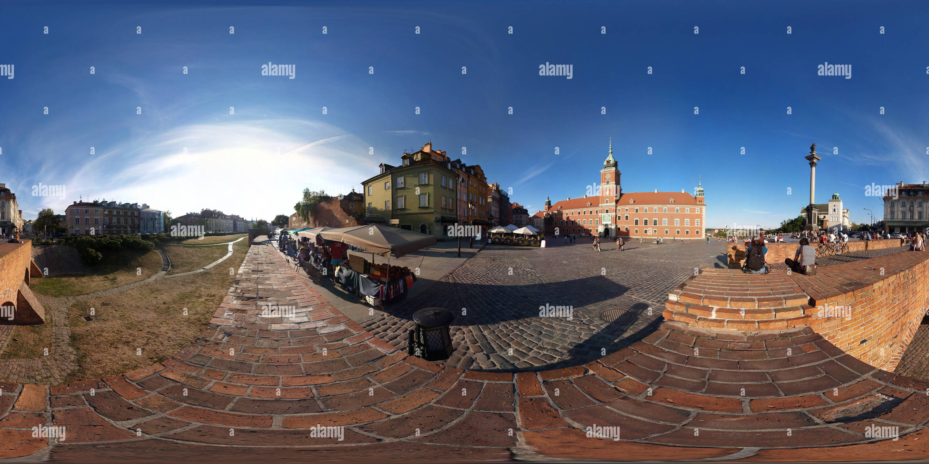 360° view of Near the old town center of Warsaw - Alamy