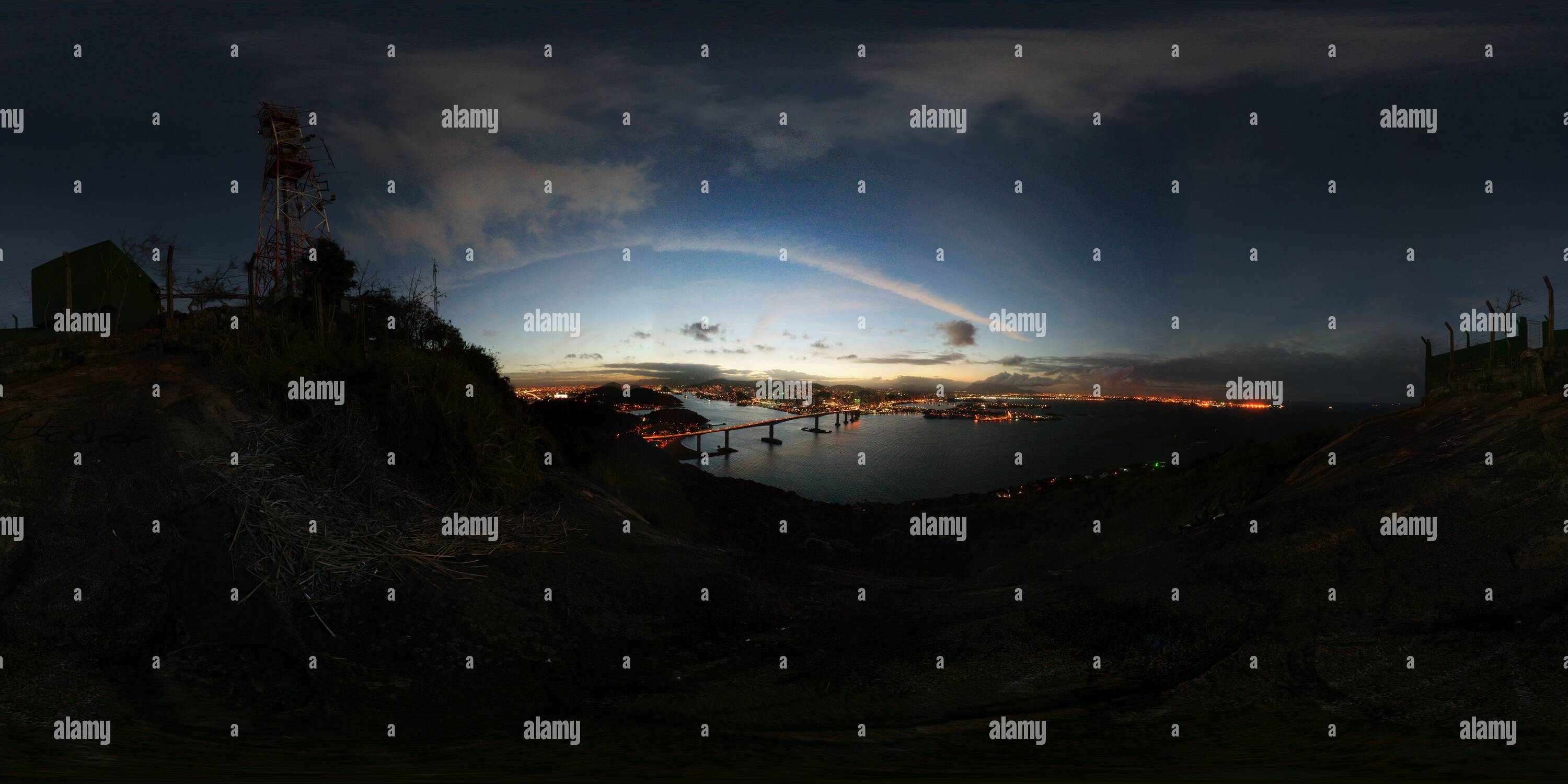360° view of Morro do Moreno em Vila Velha - Alamy