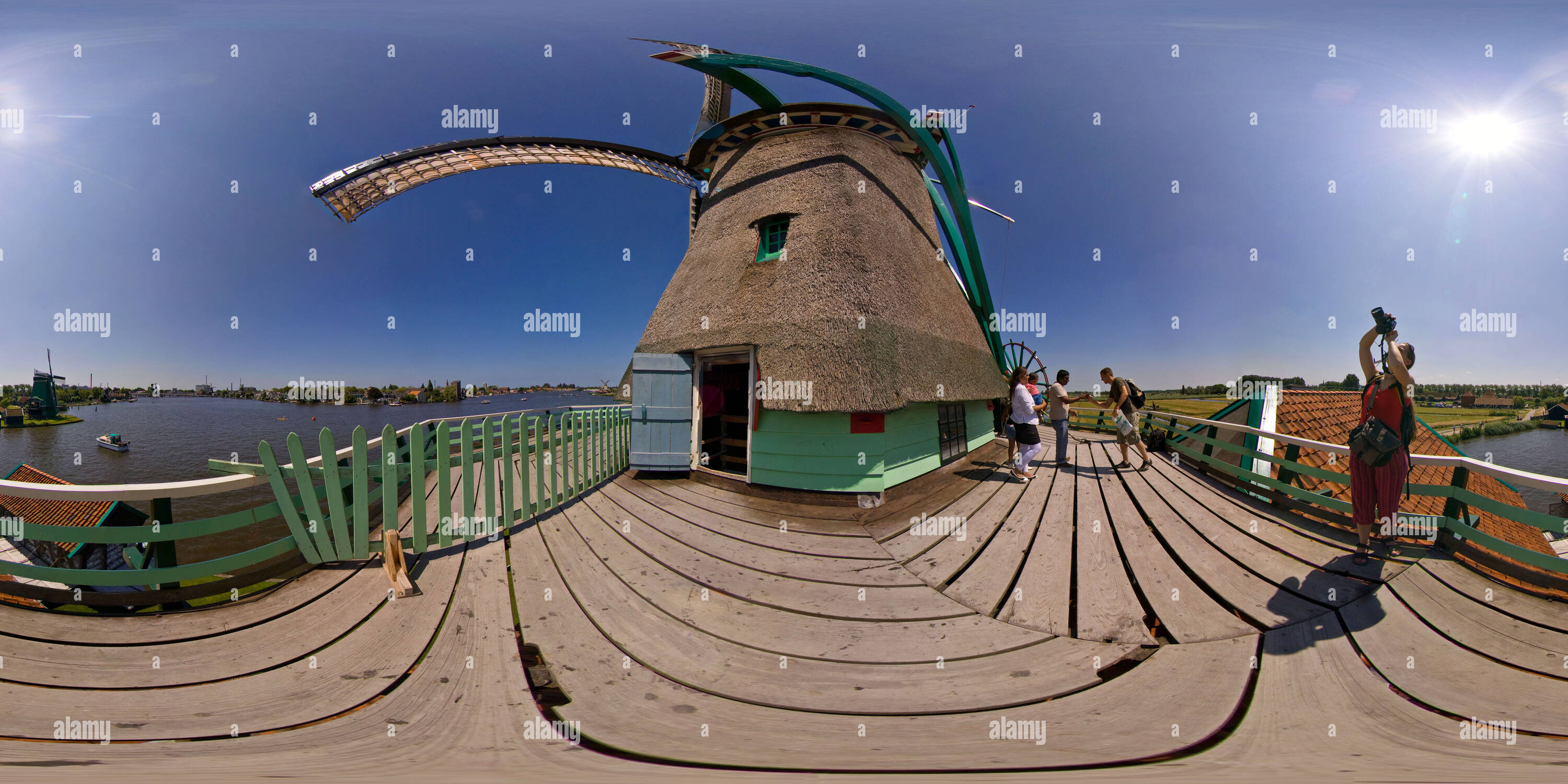 360° view of Under the Paint Mill 'De Kat' - Alamy