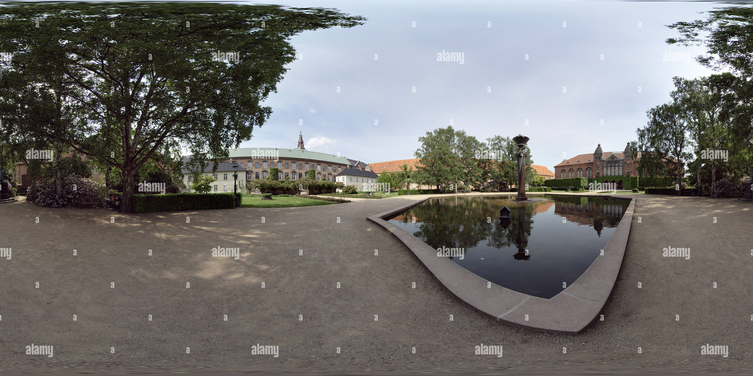 360° view of The Royal Library Garden - Alamy
