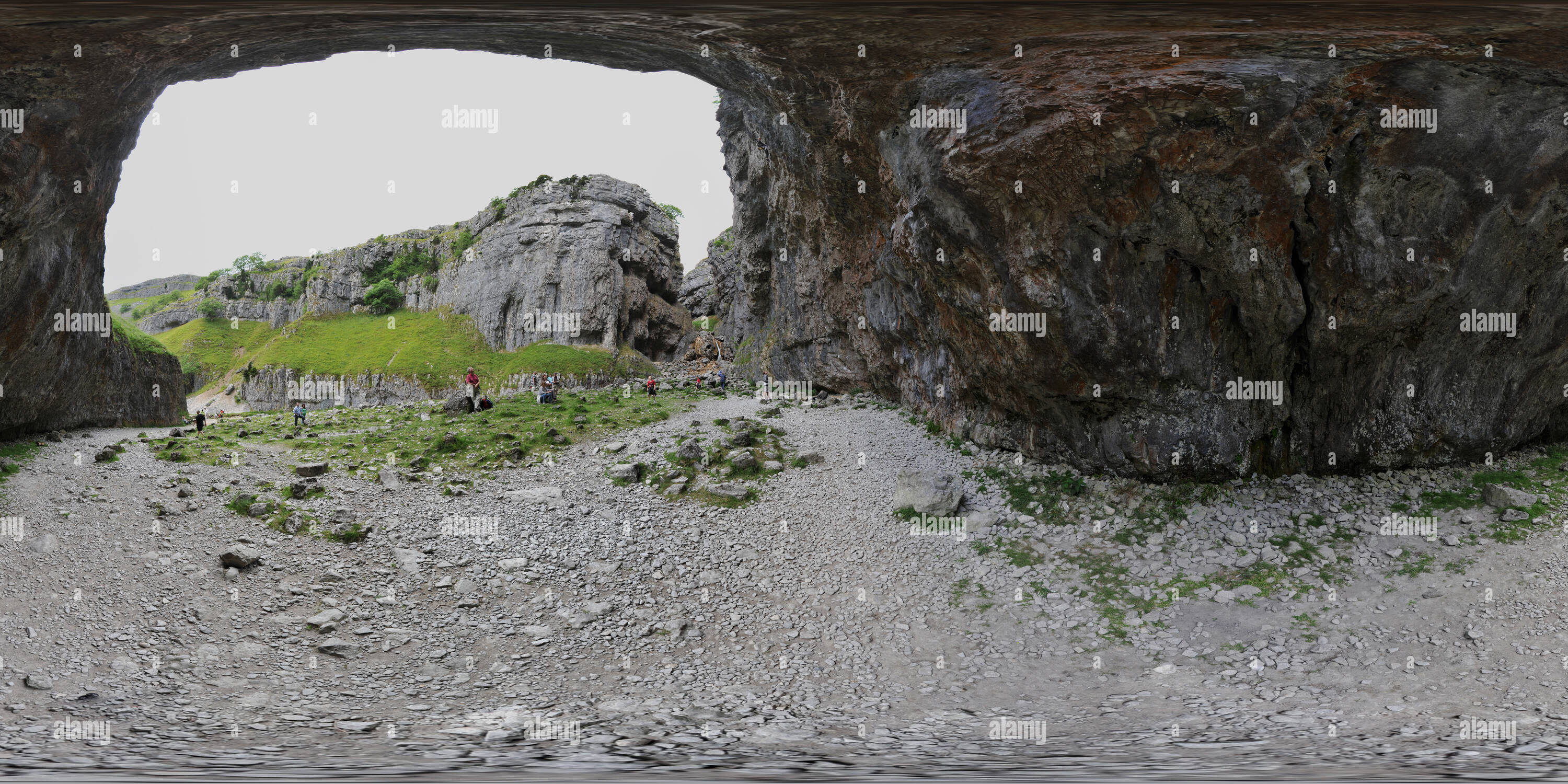 360° view of Gordale Scar, Yorkshire Dales National Park - Alamy