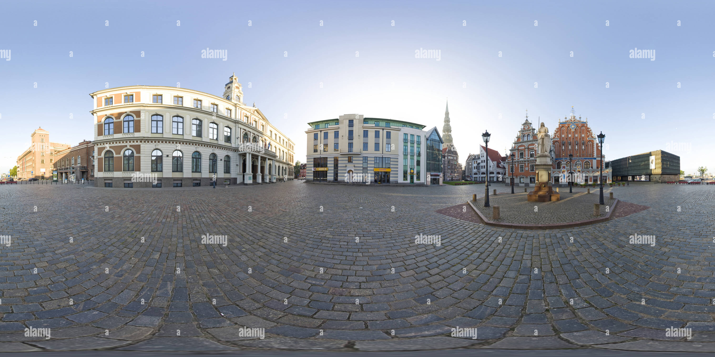 360° view of The Town Hall Square (Rātslaukums - Alamy