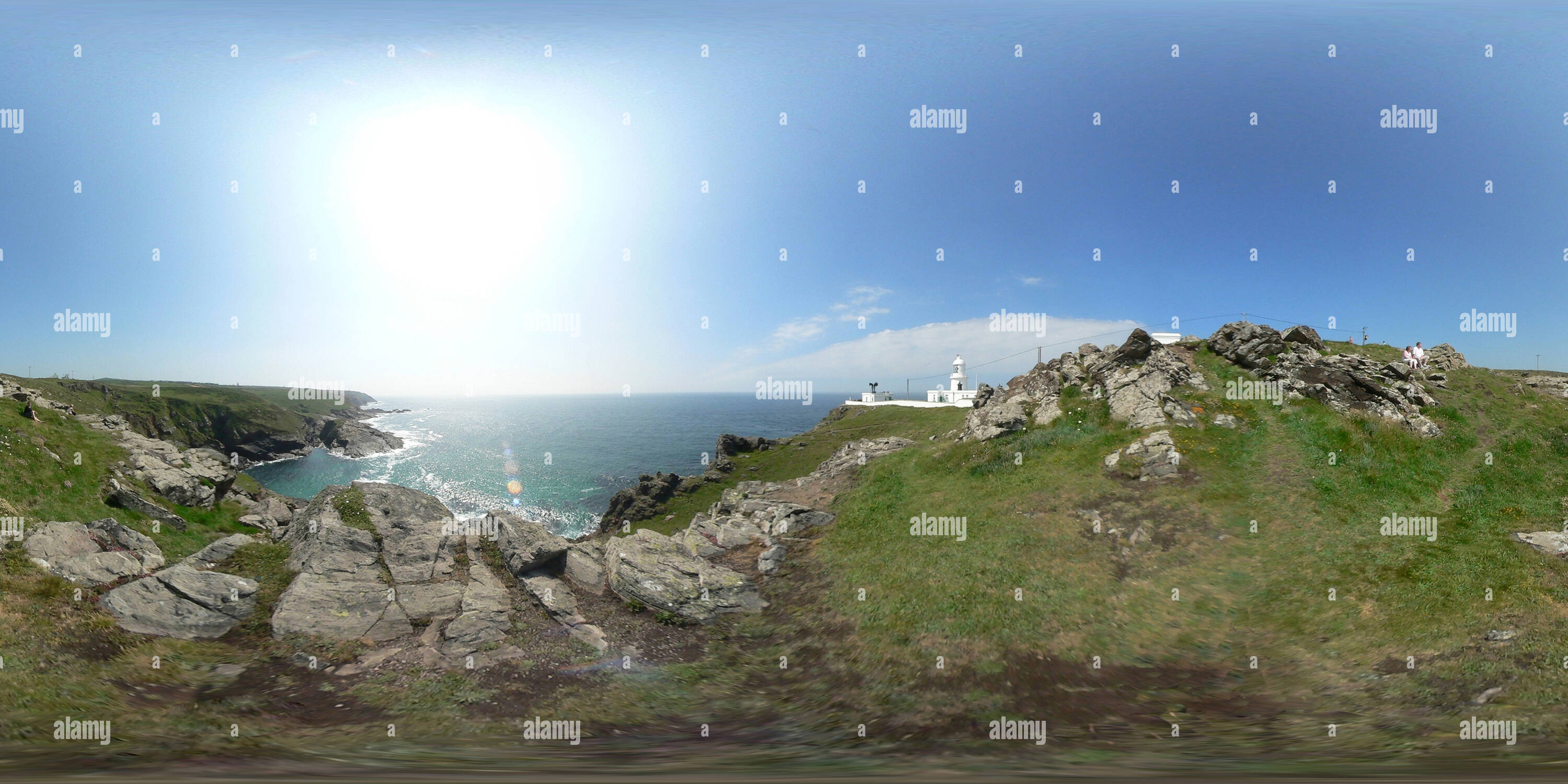 360° view of Cliff View Cornwall England - Alamy