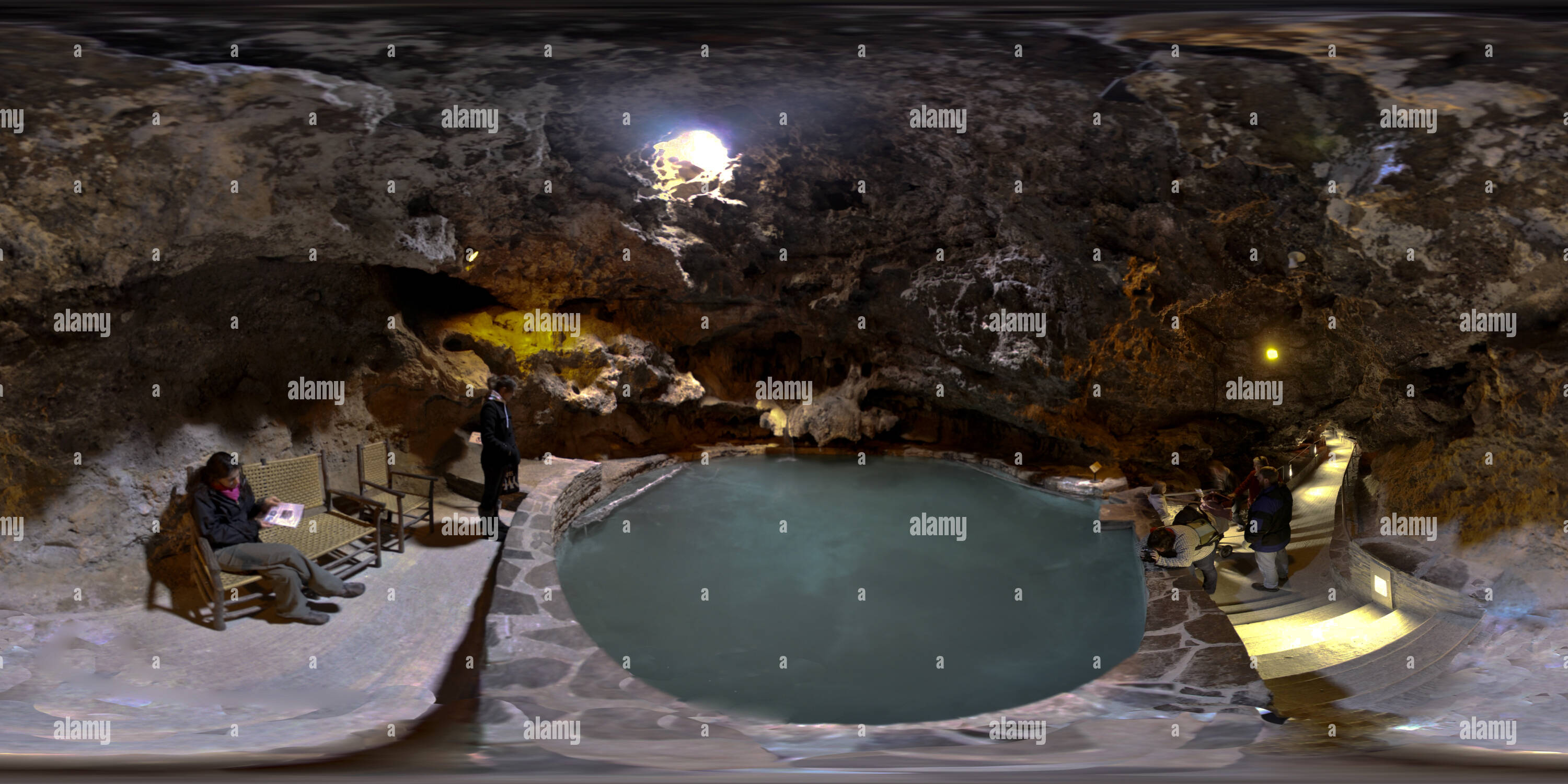 360° view of Cave and Bassin, Banff National Park - Alamy